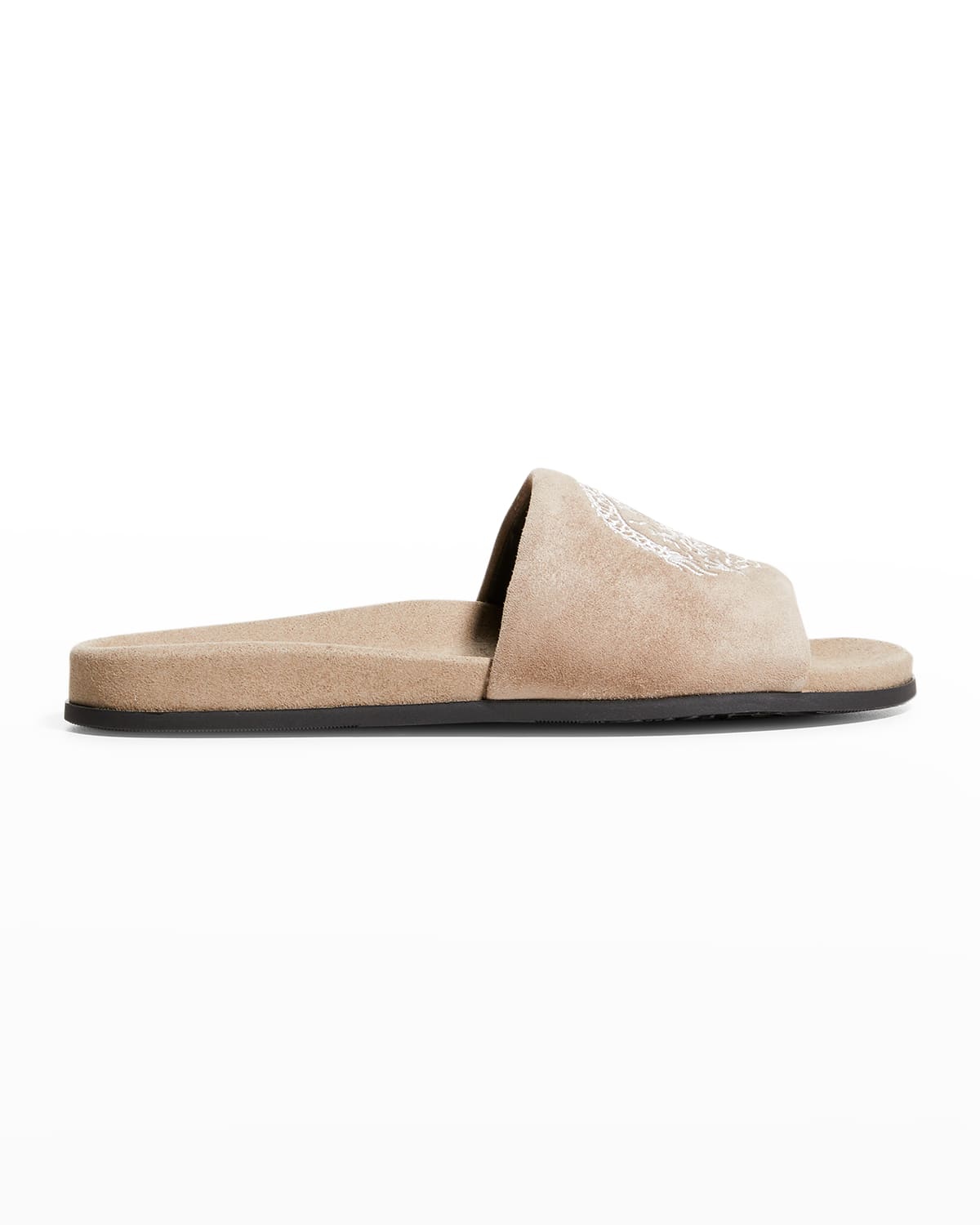 Natori Embroidered Dragon Smoking Slippers | Neiman Marcus