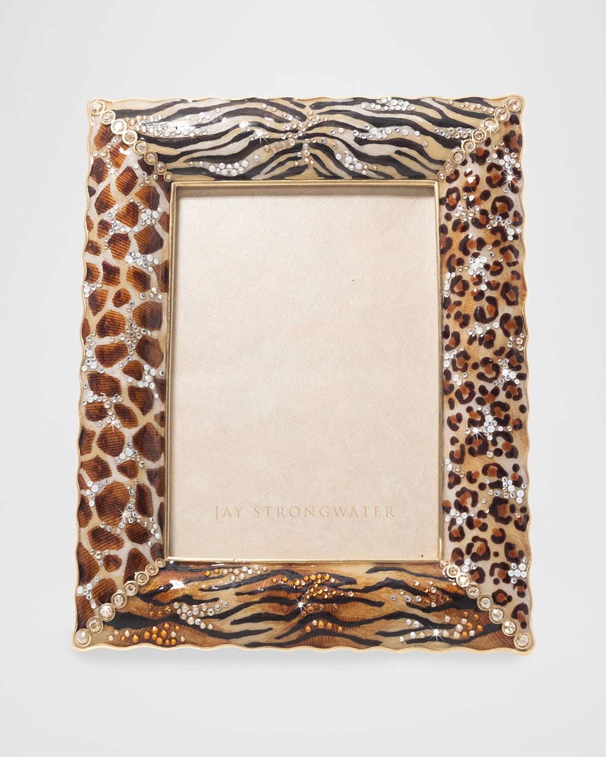 Jay Strongwater Ruffle Edge Frame, 5" x 7" | Neiman Marcus