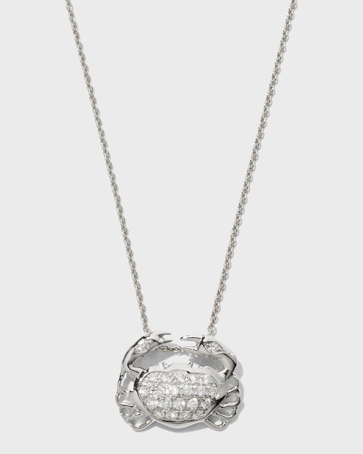 Roberto Coin Anchor Tiny Treasure Necklace in White Gold | Neiman Marcus
