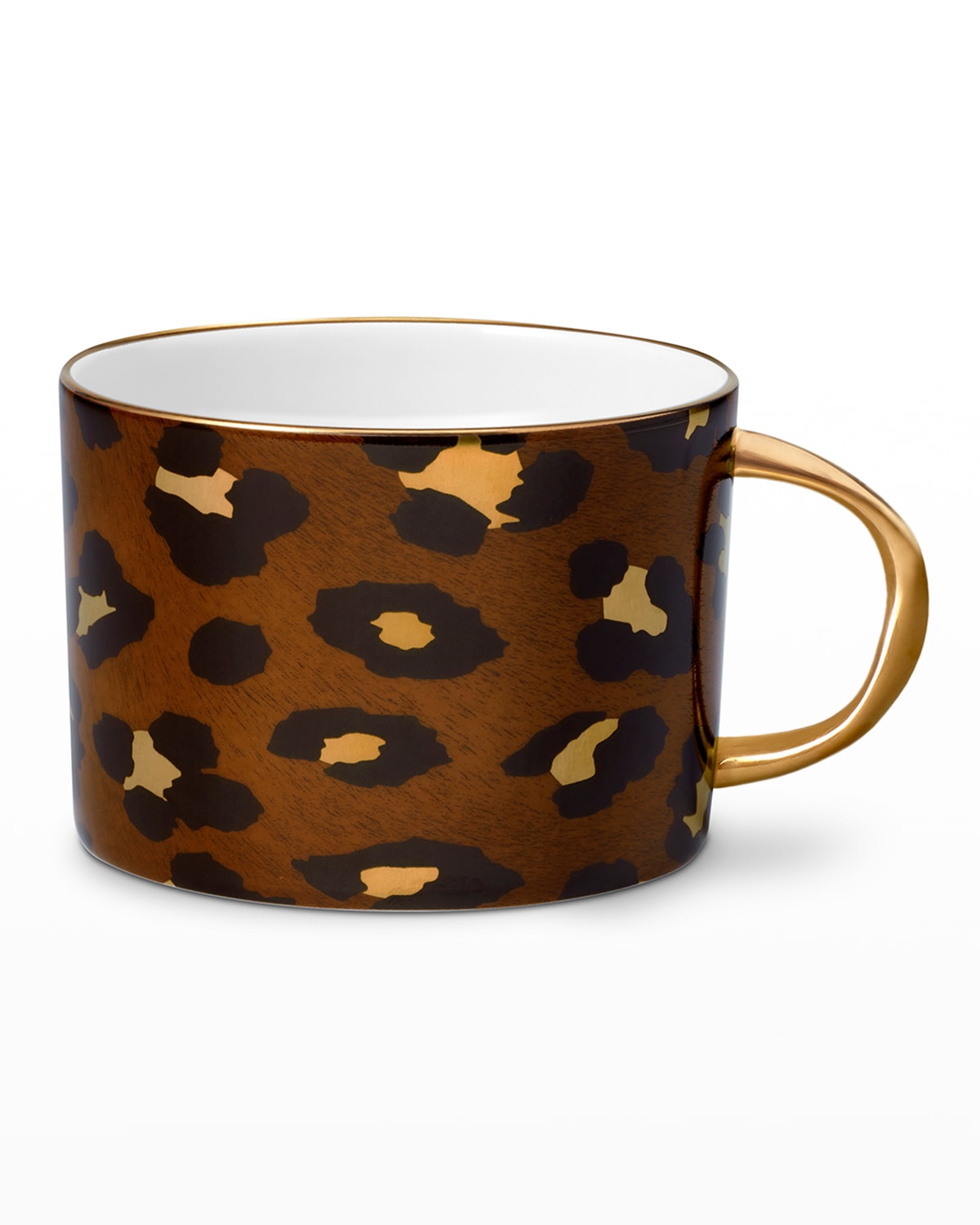 L'Objet Leopard Teacup + Saucers, Set of 2 | Neiman Marcus