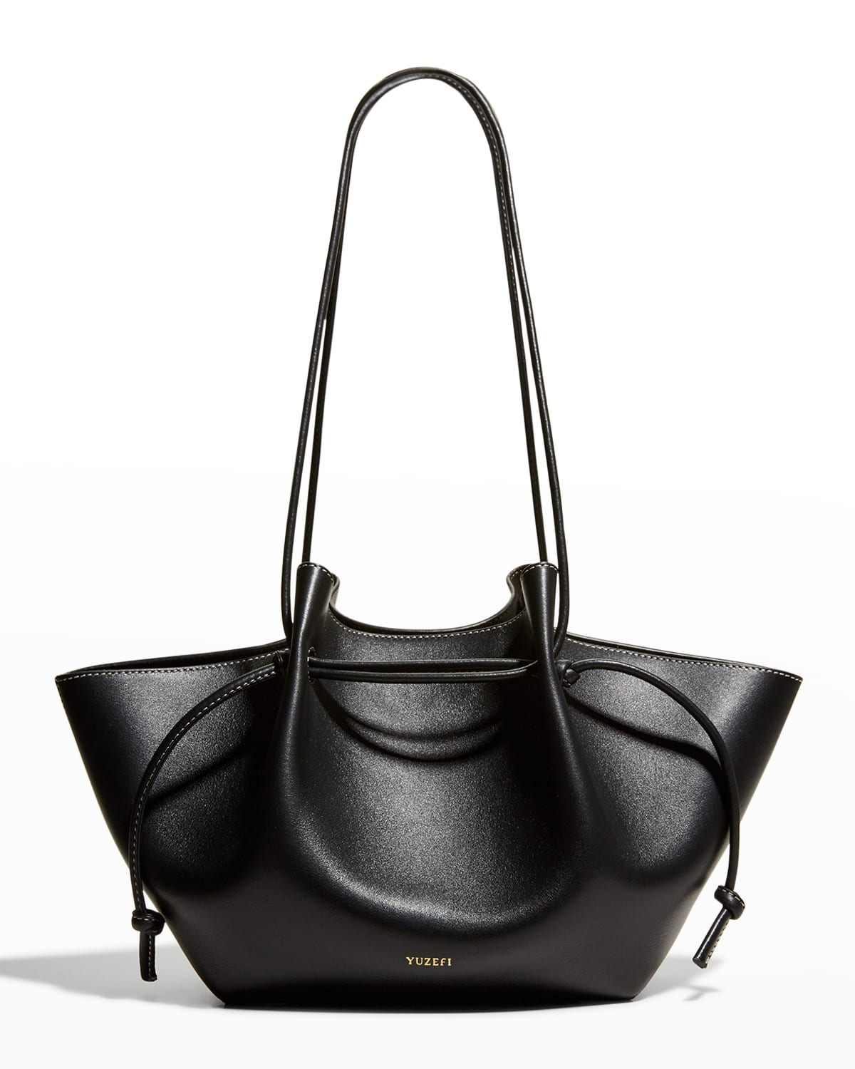 Yuzefi Mochi Drawstring Leather Shoulder Bag | Neiman Marcus