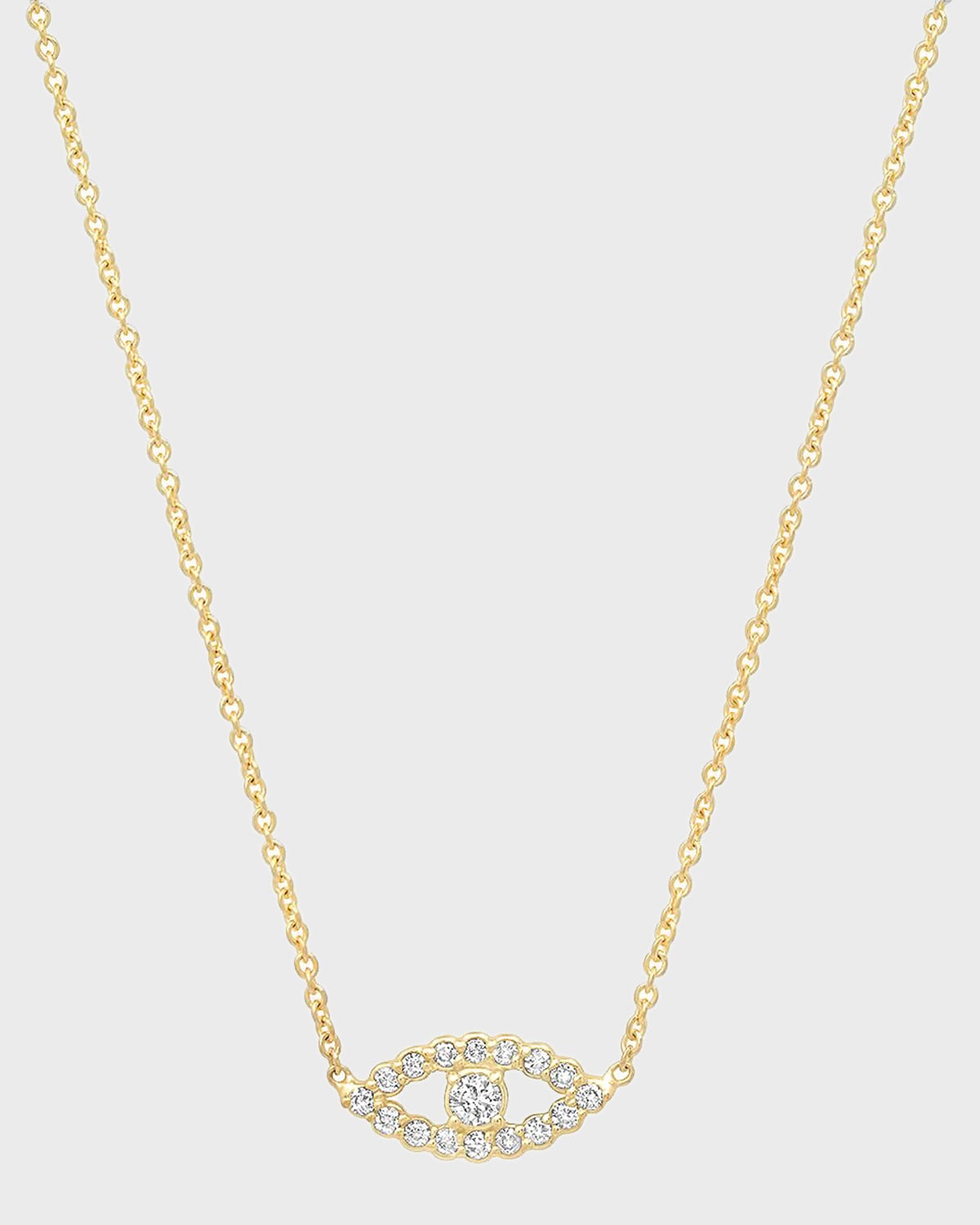 Jennifer Meyer 18k Gold Inlay Diamond Evil Eye Pendant Necklace | Neiman Marcus