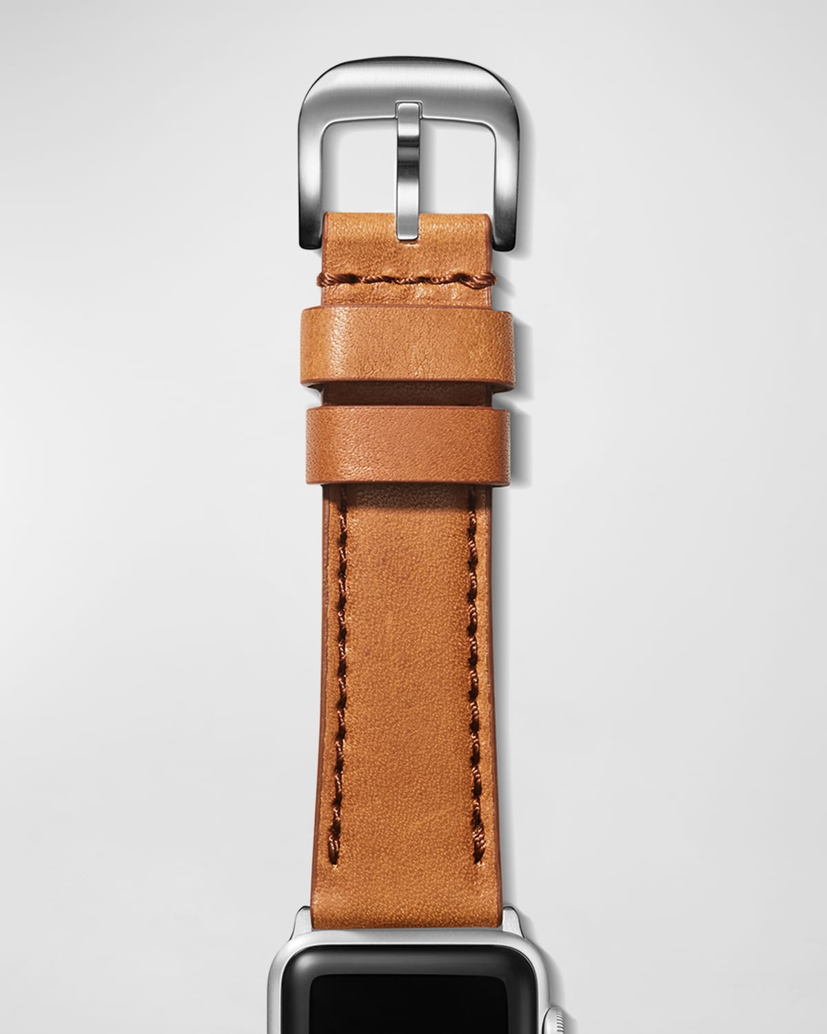 Shinola Men's 20mm Grizzly Leather Strap for Apple Watch | Neiman Marcus