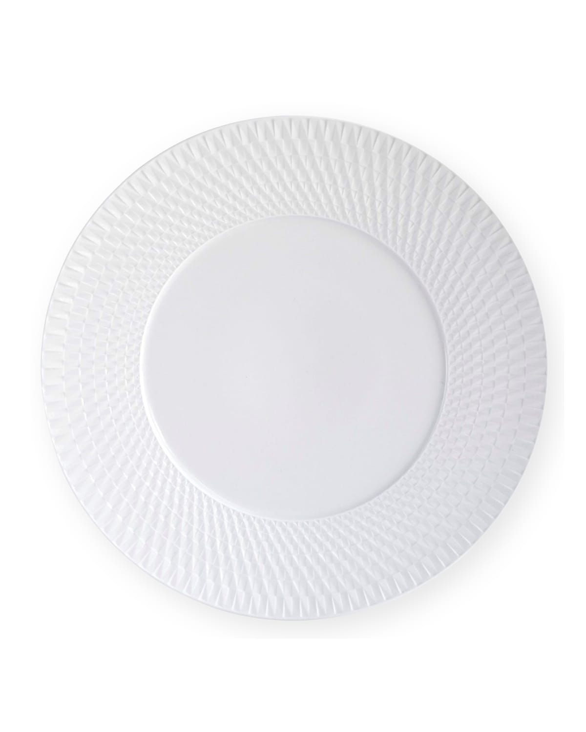 Bernardaud Twist Platinum Service Plate, 11.5" | Neiman Marcus
