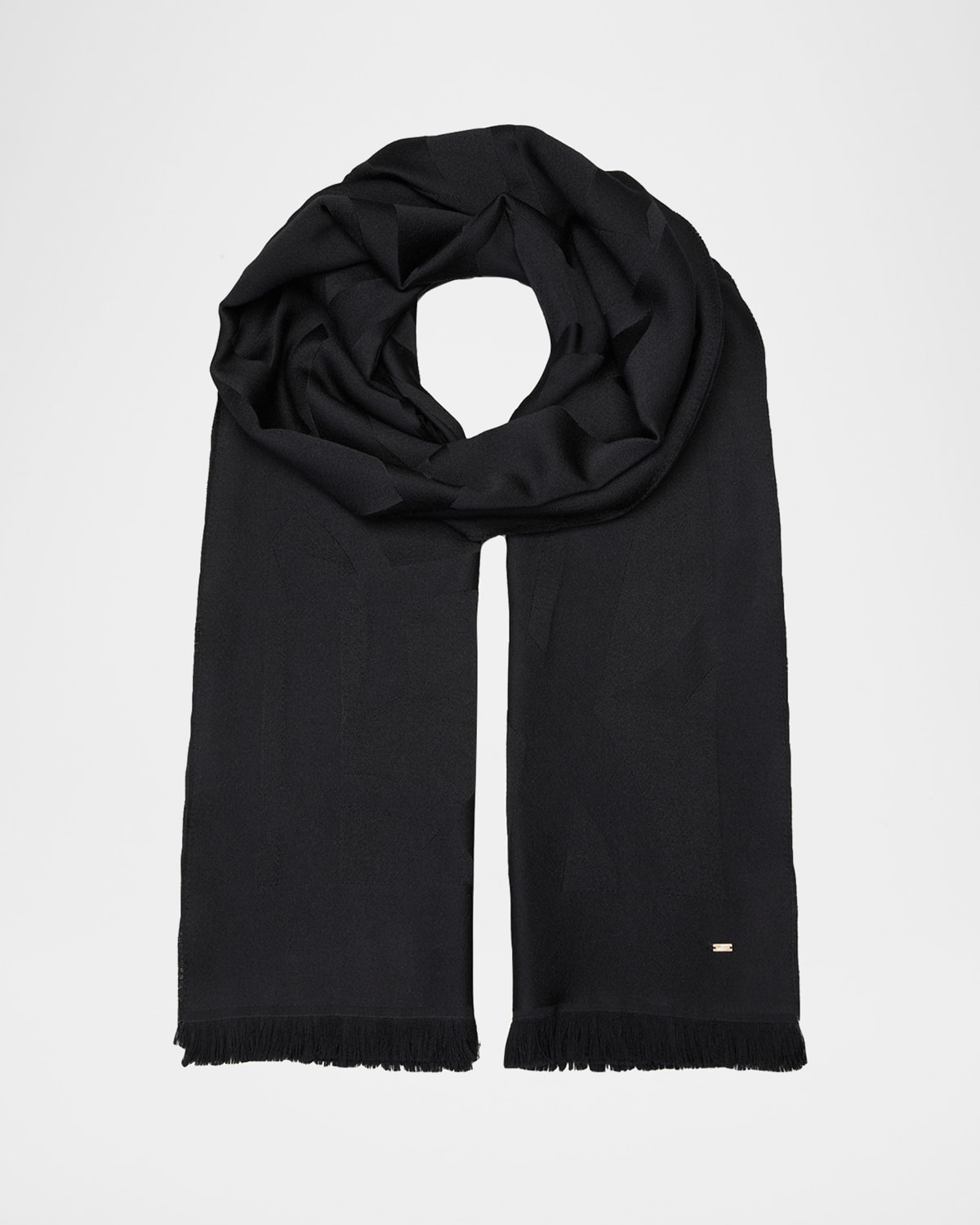 Saint Laurent YSL Micro Monogram Scarf | Neiman Marcus