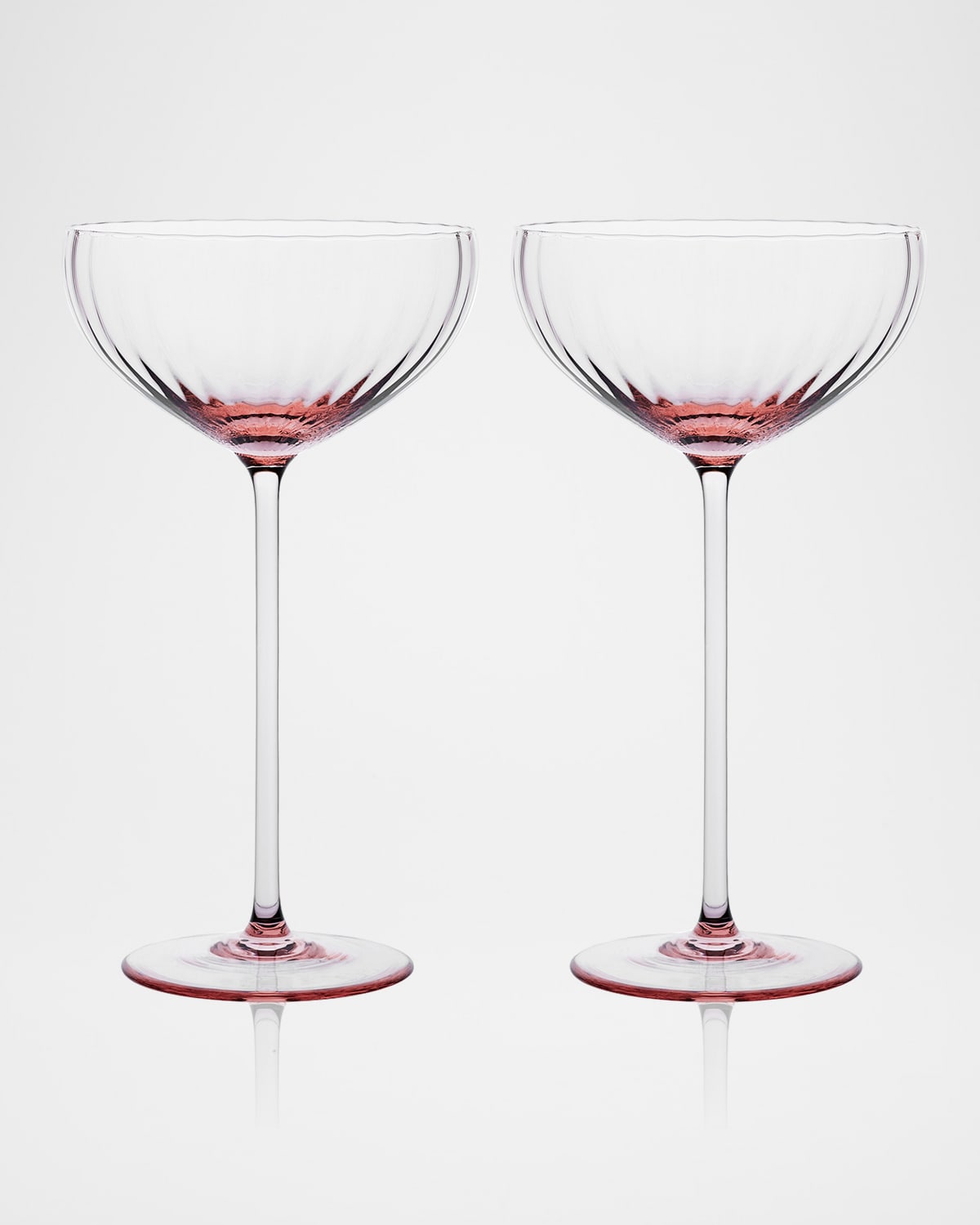 Caskata Celia Rose & Mocha Coupe Cocktail Glasses, Set of 2 | Neiman Marcus