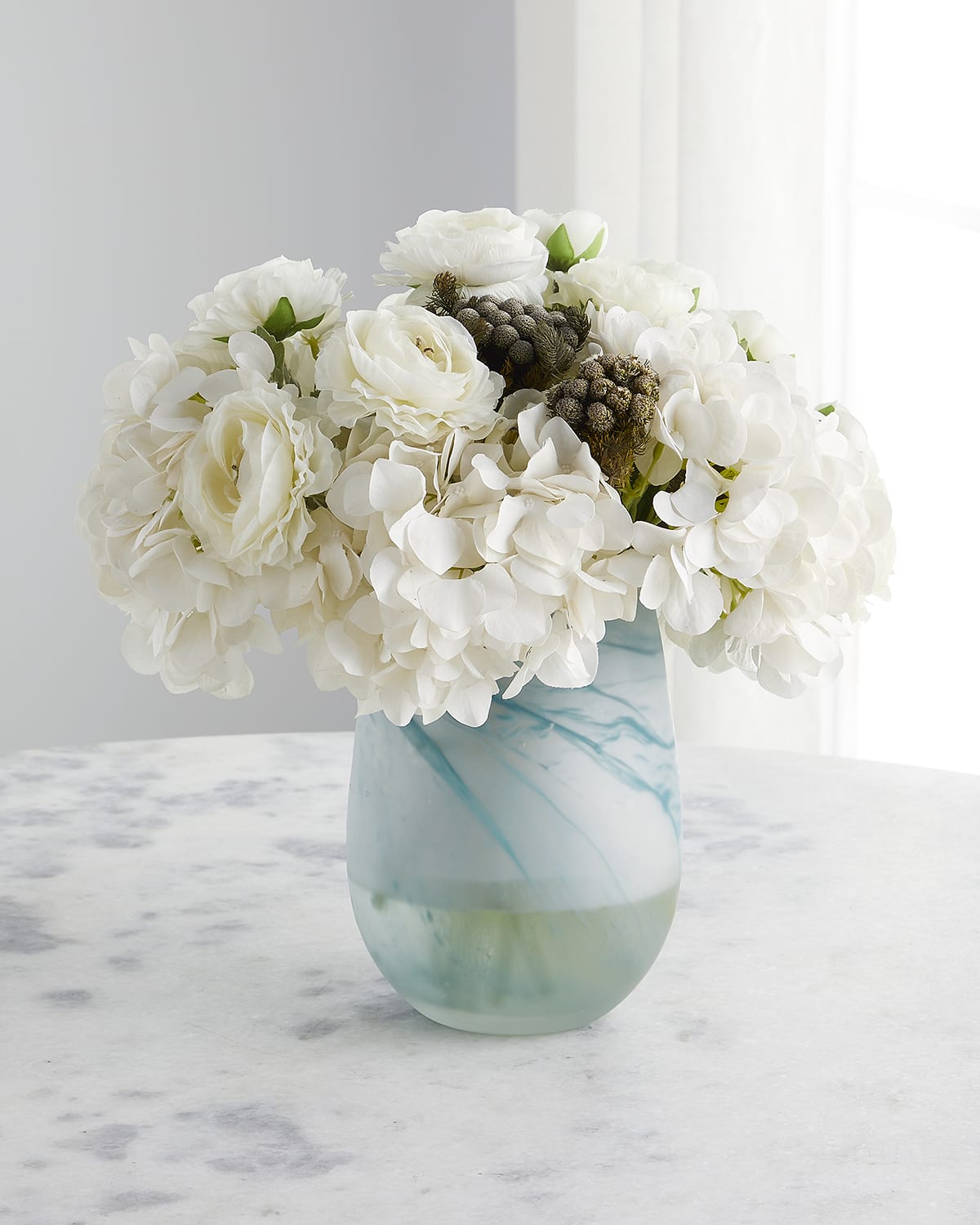 John-Richard Collection Heavenly Blue Faux-Floral Arrangement | Neiman ...