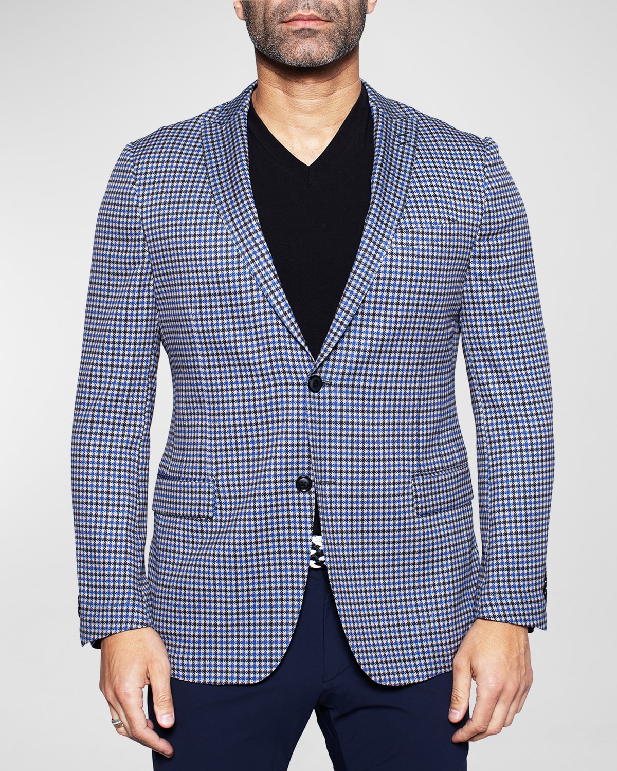 Maceoo Men's Unconstructed Check Blazer | Neiman Marcus