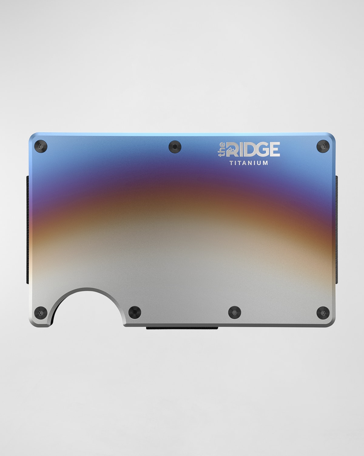 The Ridge Men's RFID Cash Strap Metal Wallet, Navy Aluminum | Neiman Marcus