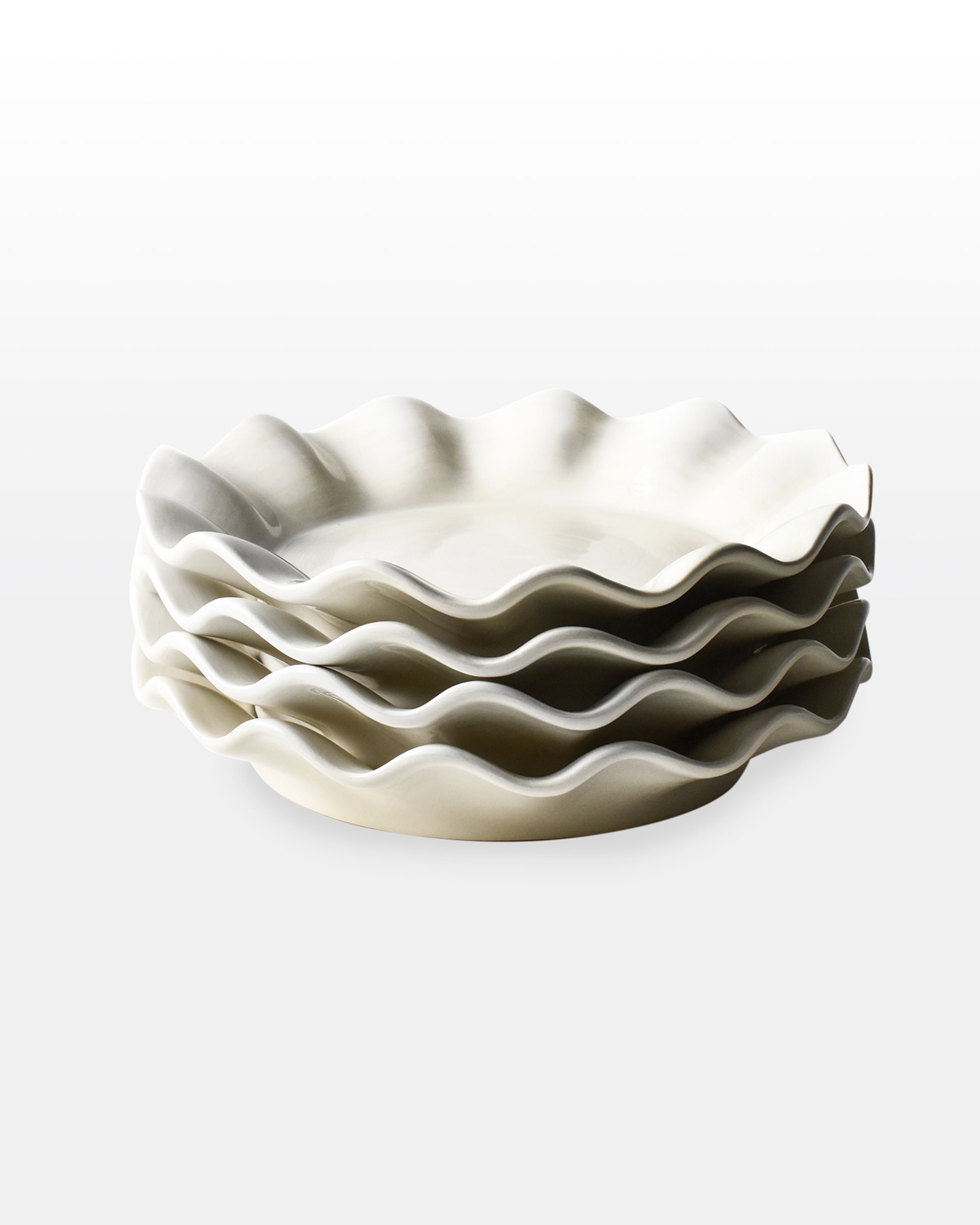 Coton Colors Signature White Ruffle Mugs, Set Of 4 | Neiman Marcus