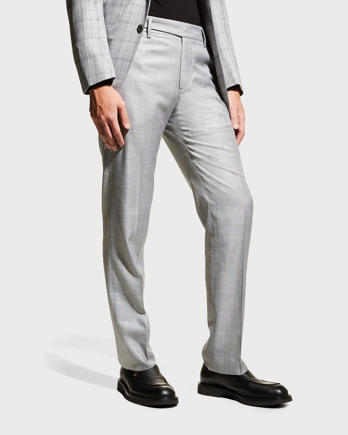 Brunello Cucinelli Men's Wool Italian Fit Trousers | Neiman Marcus