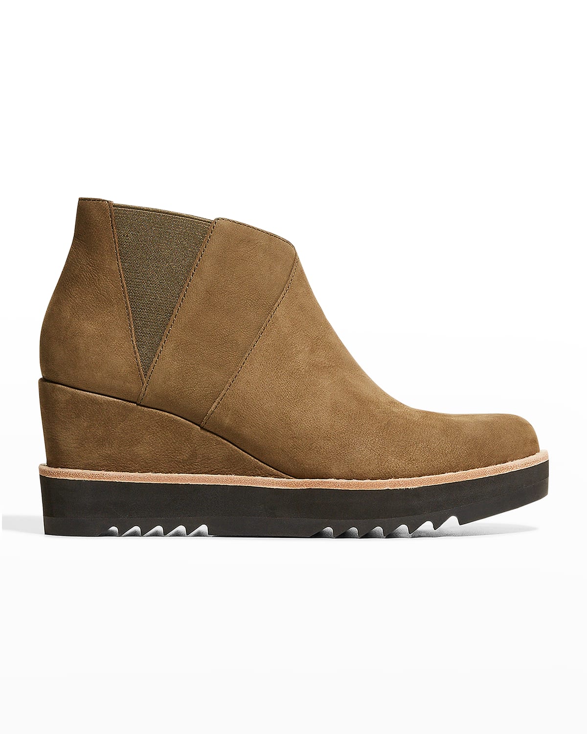 Eileen Fisher Chalet Suede Shearling Wedge Booties | Neiman Marcus