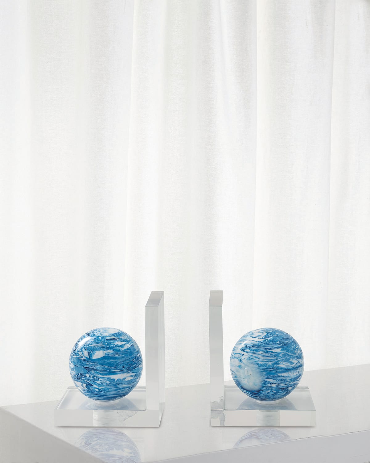 Jonathan Adler Acrylic Skull Bookends, Set of 2 | Neiman Marcus