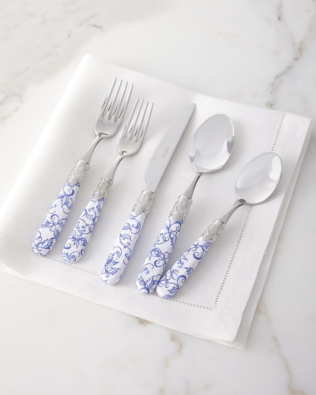 Neiman Marcus Firenze CW Gold Decor Stainless Steel 20-Piece Flatware ...