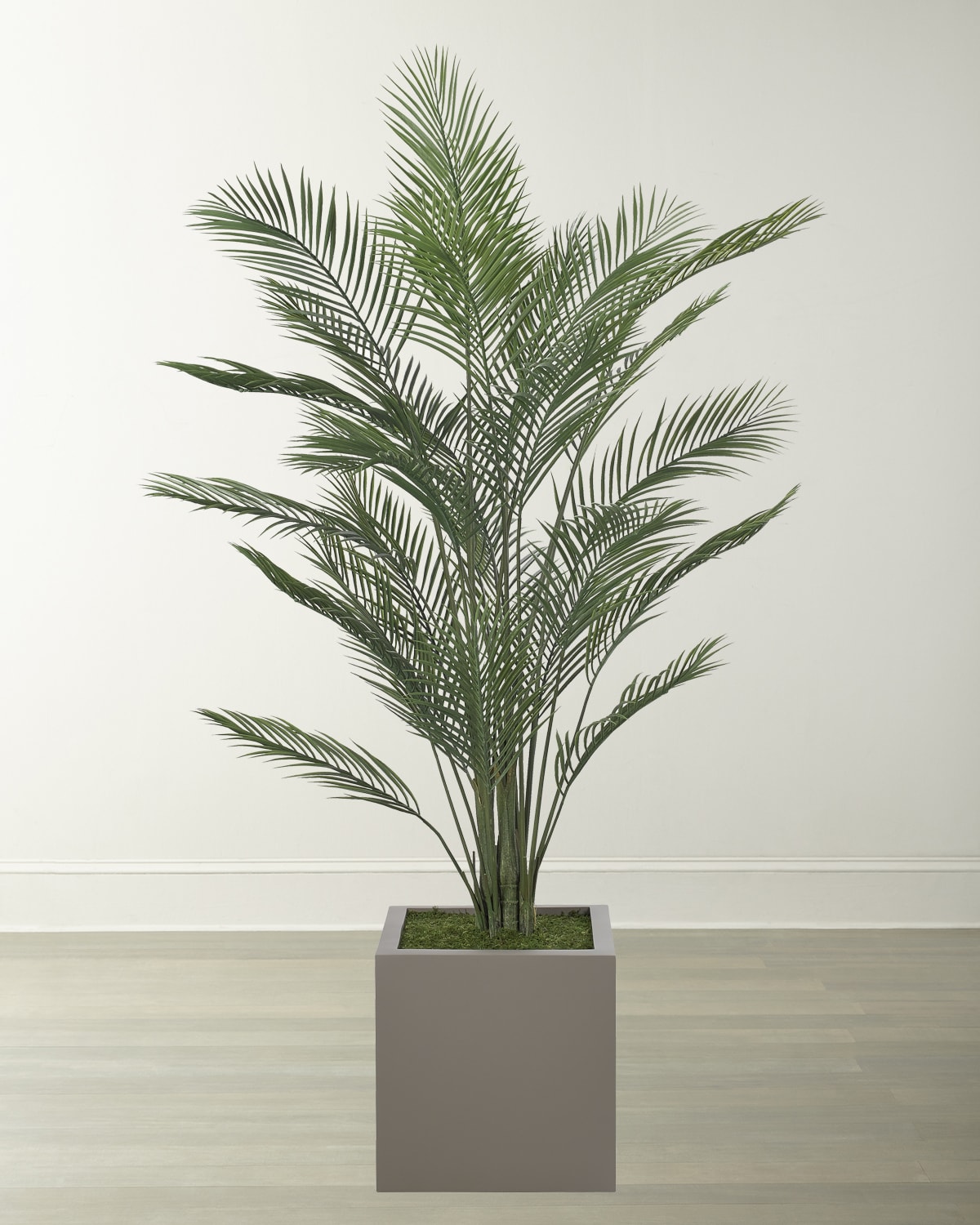NDI Faux King Palm Plant in Cube Planter, 7"T | Neiman Marcus