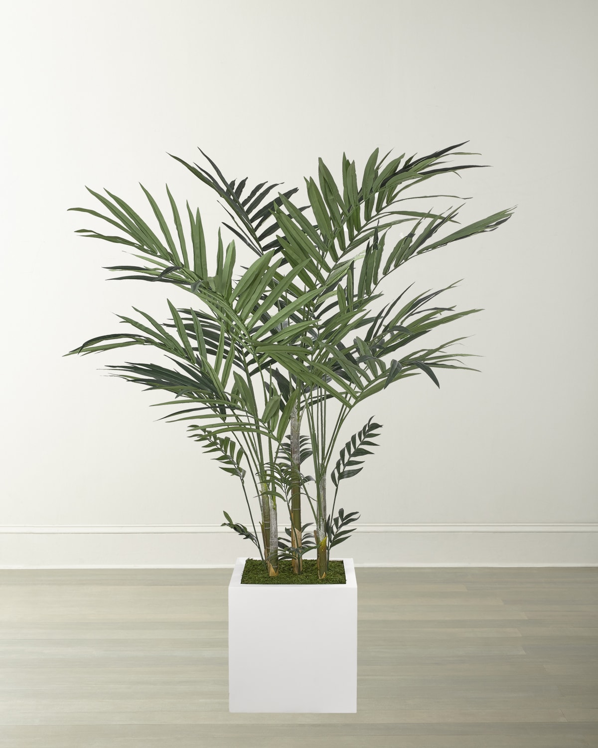 NDI Faux King Palm Plant in Cube Planter, 7"T | Neiman Marcus
