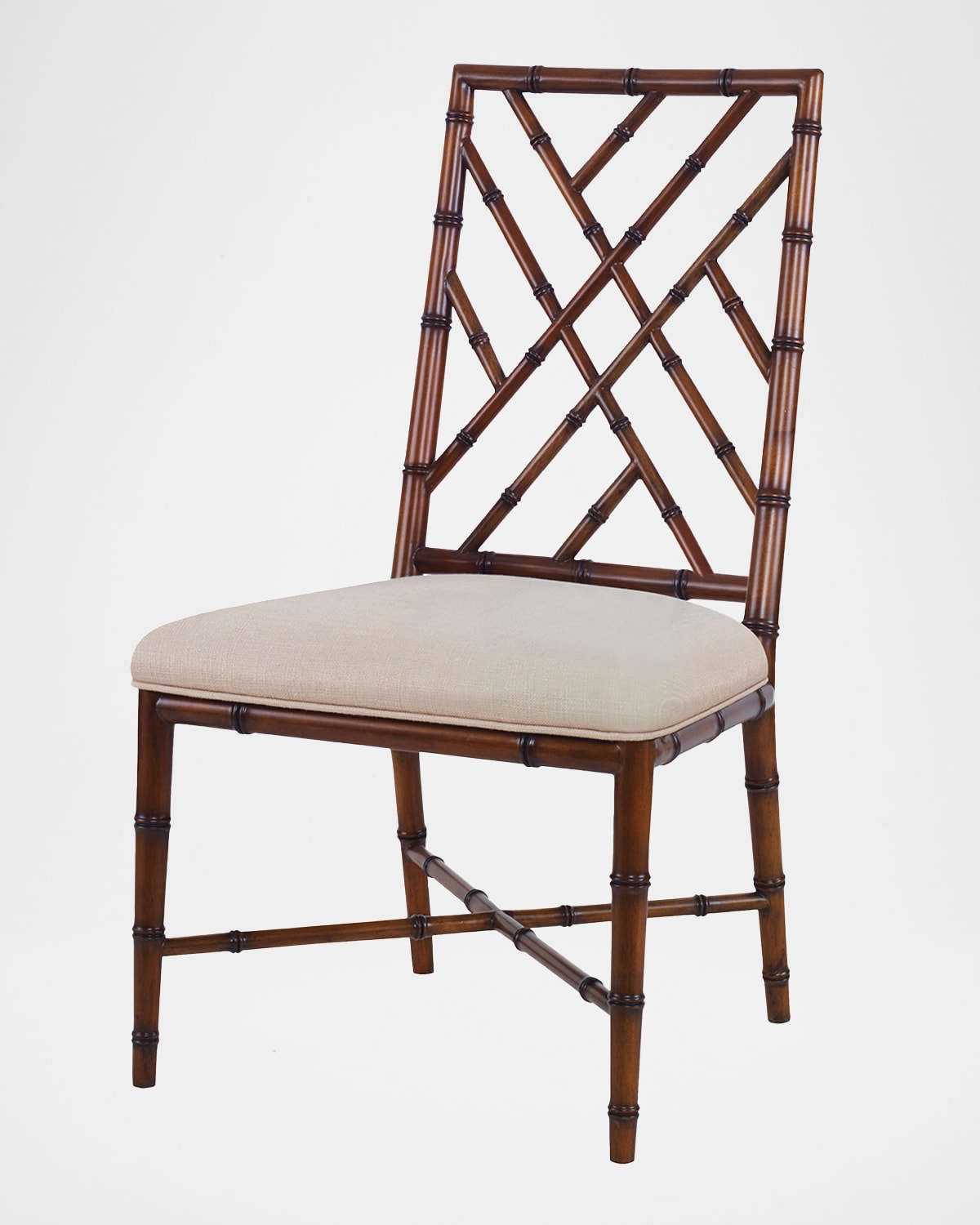 Century Furniture Kendall Linen Cutout Side Chair | Neiman Marcus