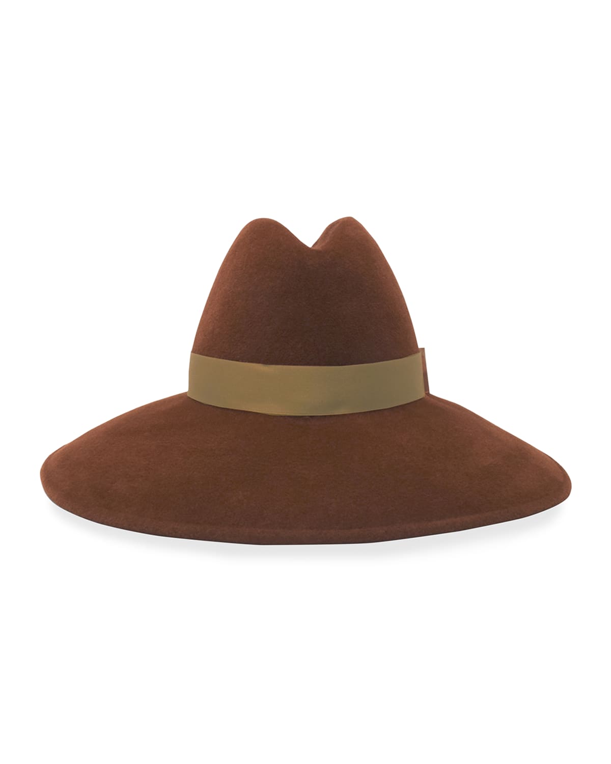 Gigi Burris Drake Rabbit Felt Wide-Brim Fedora Hat | Neiman Marcus