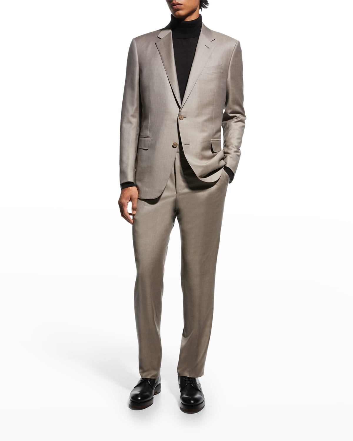 ZEGNA Men's Solid Wool Suit | Neiman Marcus