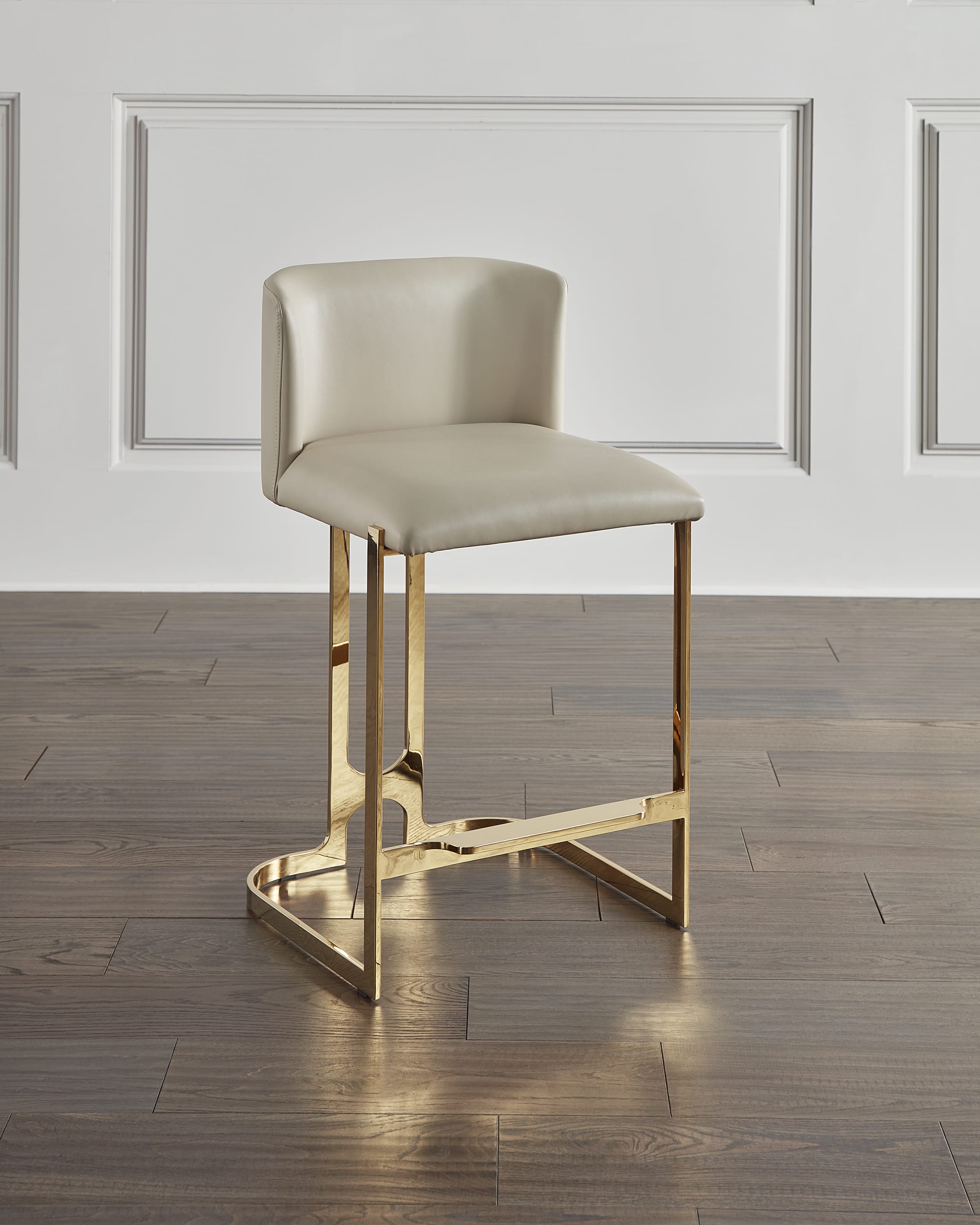 Interlude Home Harper Swivel Counter Stool, 26" | Neiman Marcus
