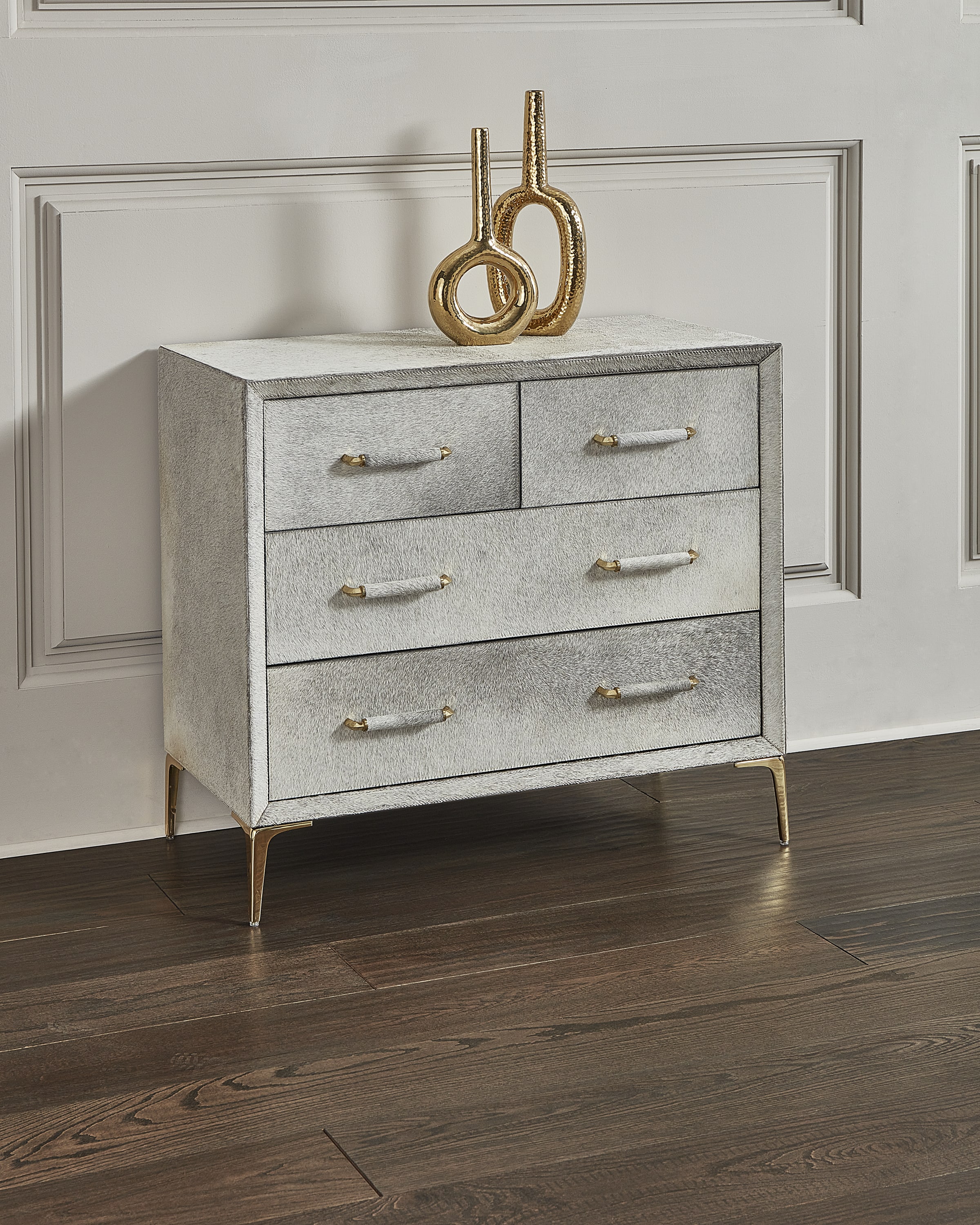 Interlude Home Livia Small Bedside Chest | Neiman Marcus