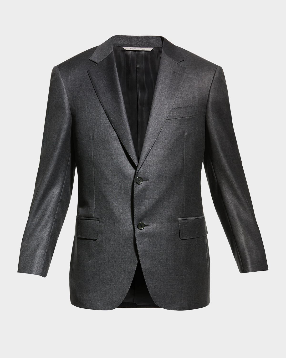 Canali Men's Solid Stretch-Cotton Suit | Neiman Marcus