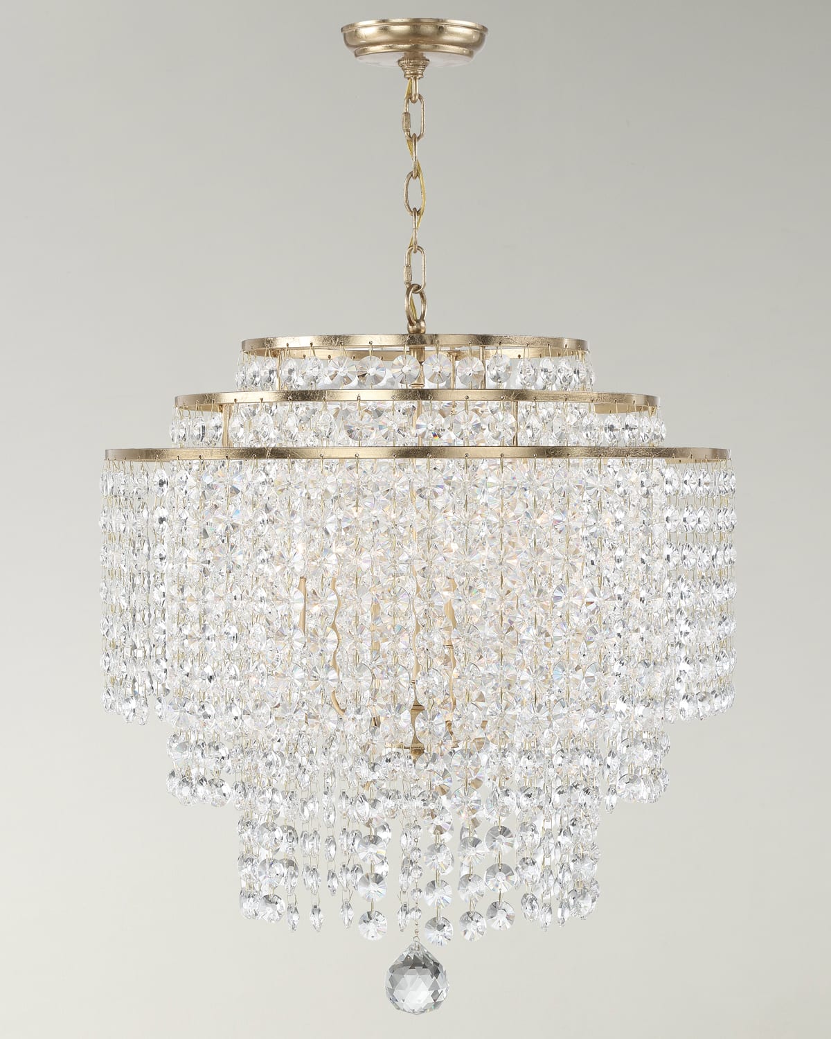 Crystorama Layla 6-Light Antique Gold Chandelier | Neiman Marcus