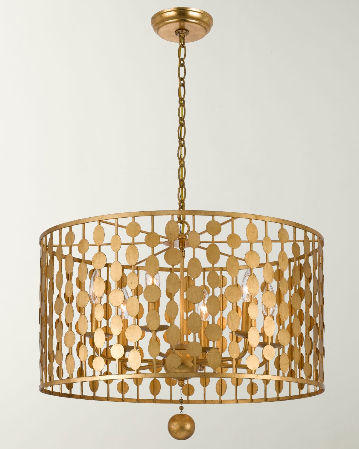 Crystorama Gabrielle 6-Light Antique Gold Chandelier | Neiman Marcus