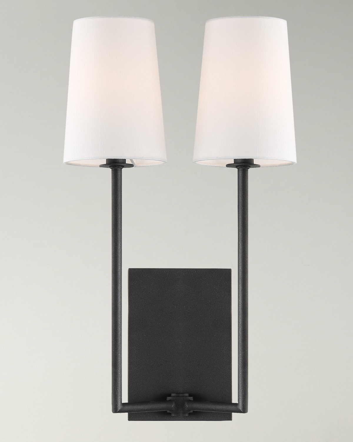 Crystorama Sylvan 1-Light Black Forged Wall Mount | Neiman Marcus
