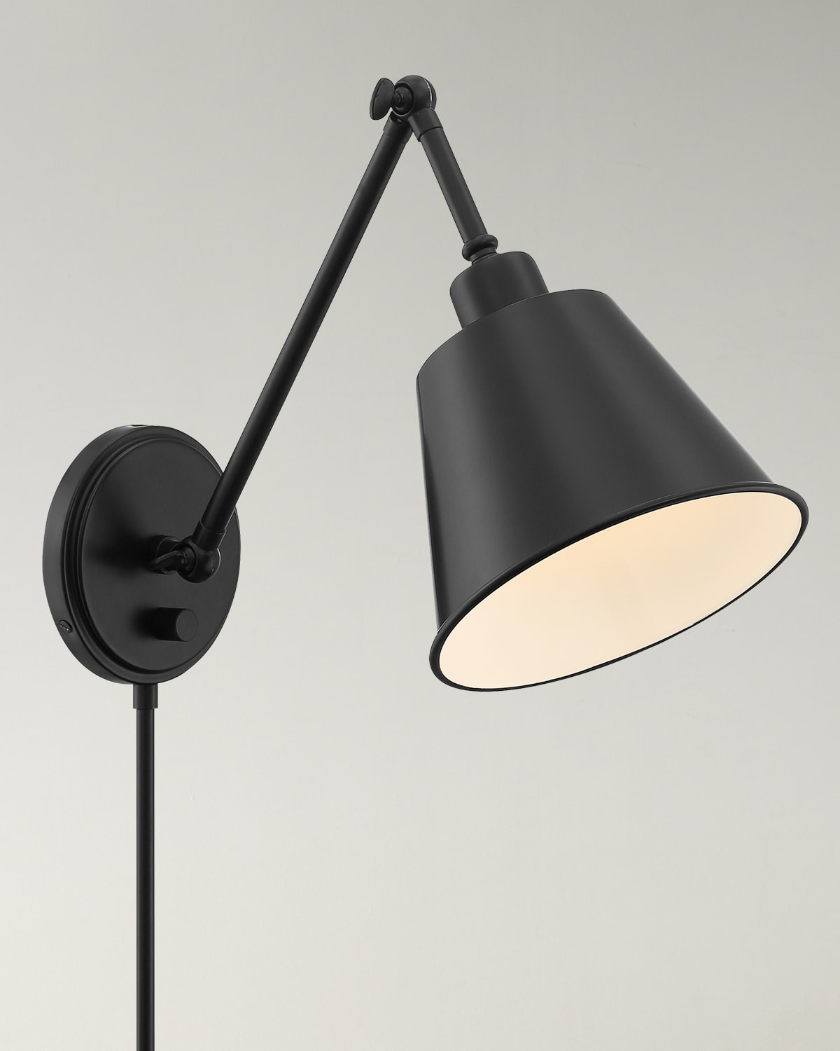 Crystorama Marshall 1-Light Matte Black Wall Mount | Neiman Marcus