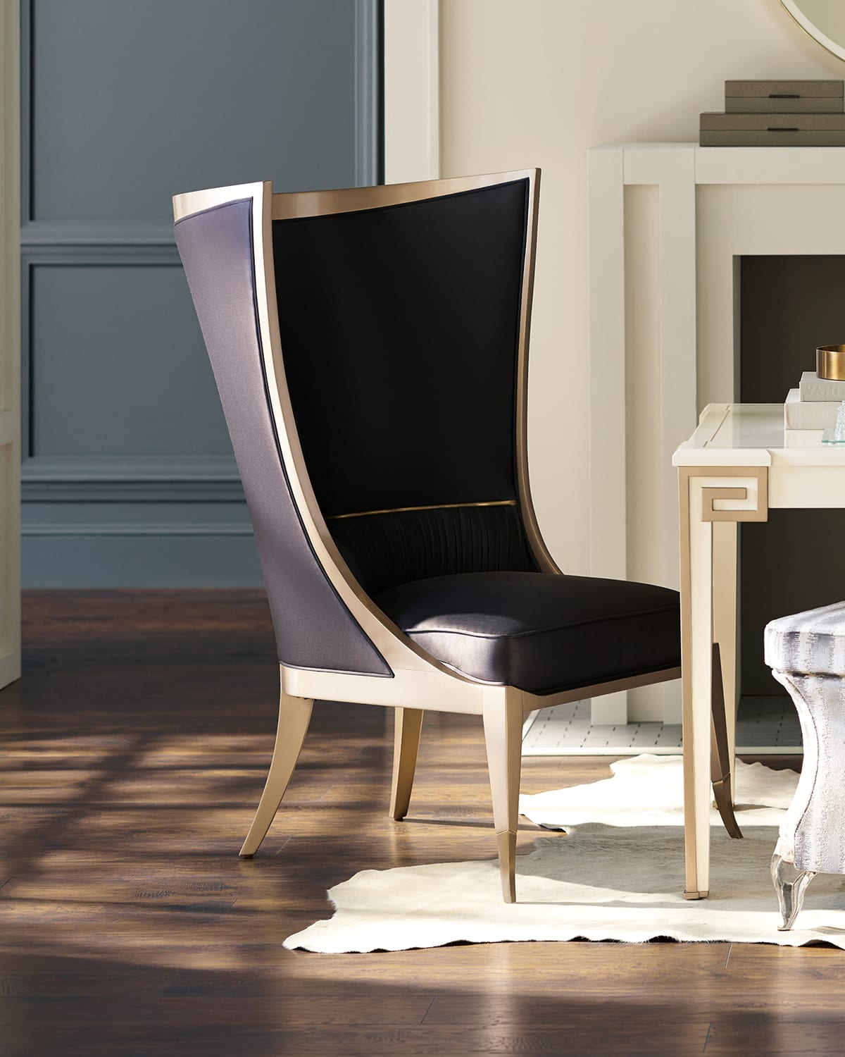 caracole Pop Your Collar Wing Chair | Neiman Marcus