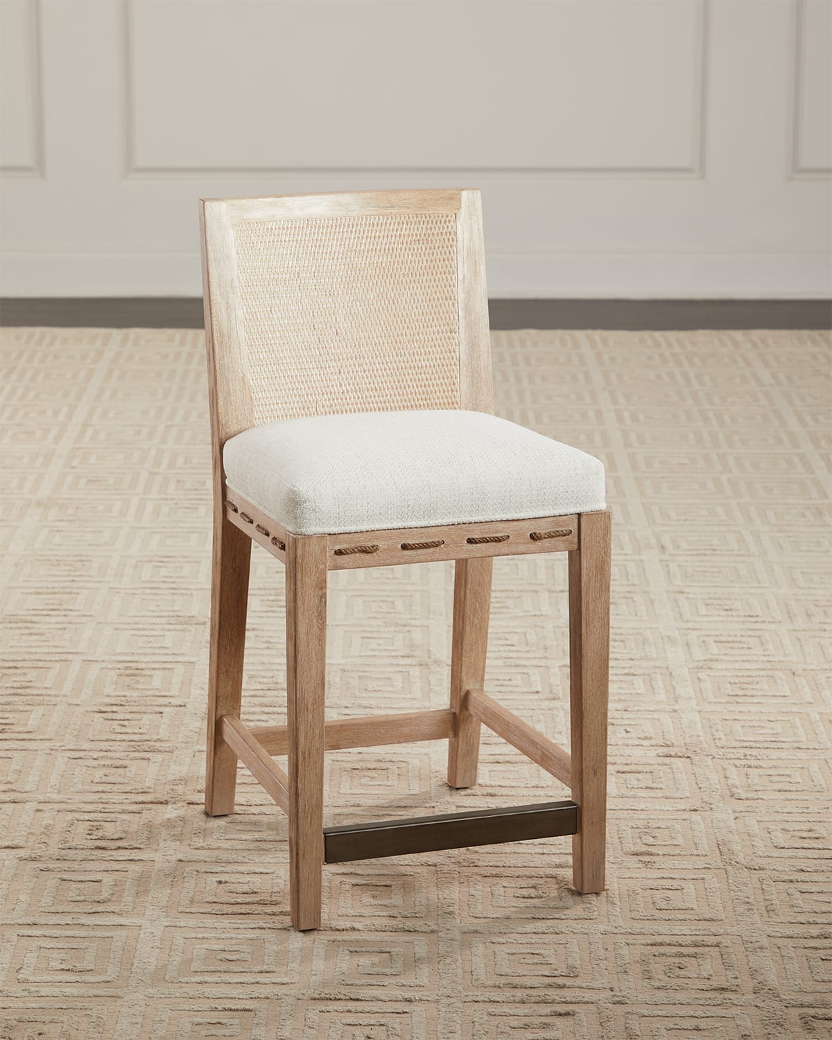 Palecek Bartley Swivel Counter Stool, 24" | Neiman Marcus