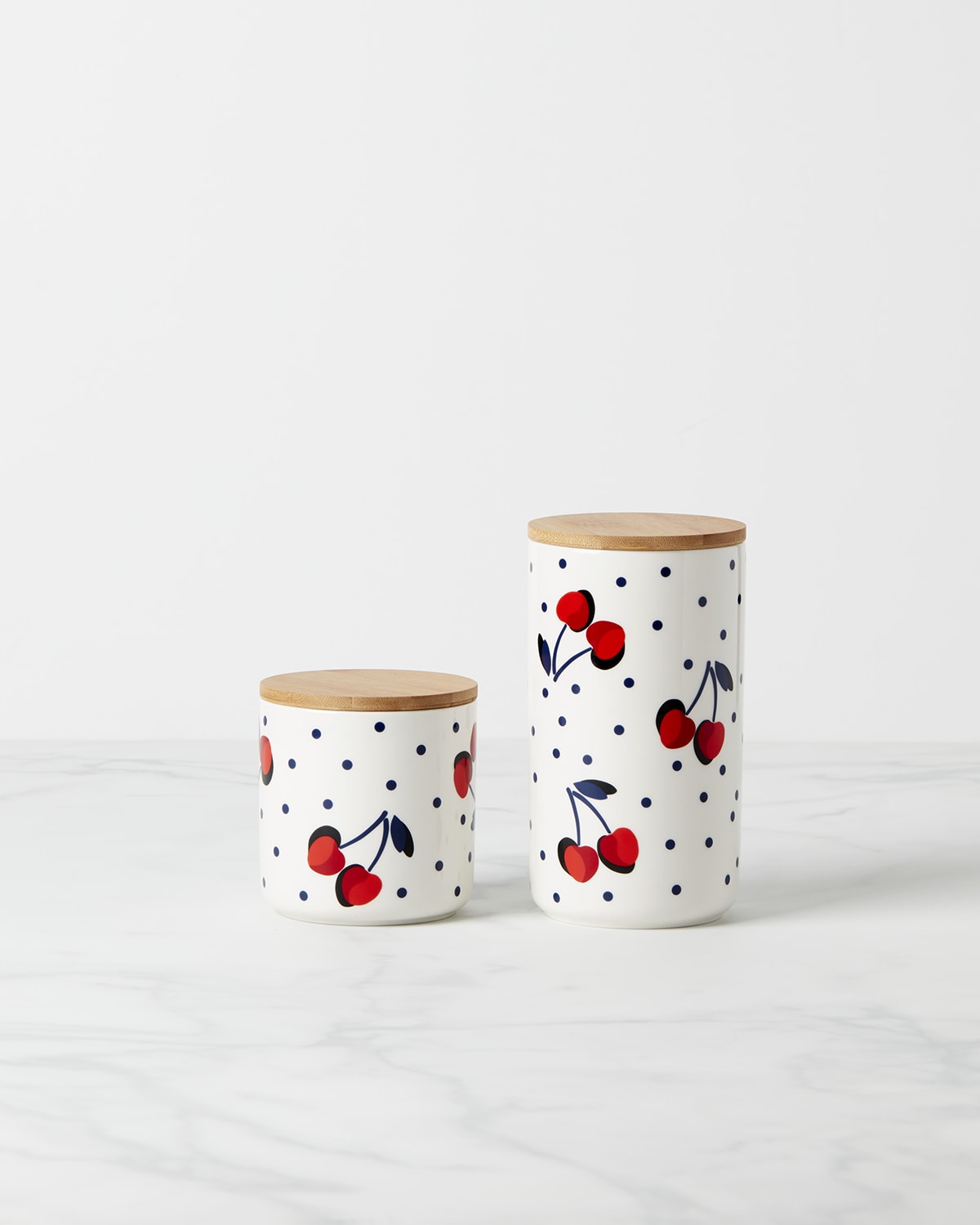 kate spade new york vintage cherry dot 4-piece tidbit plate set ...