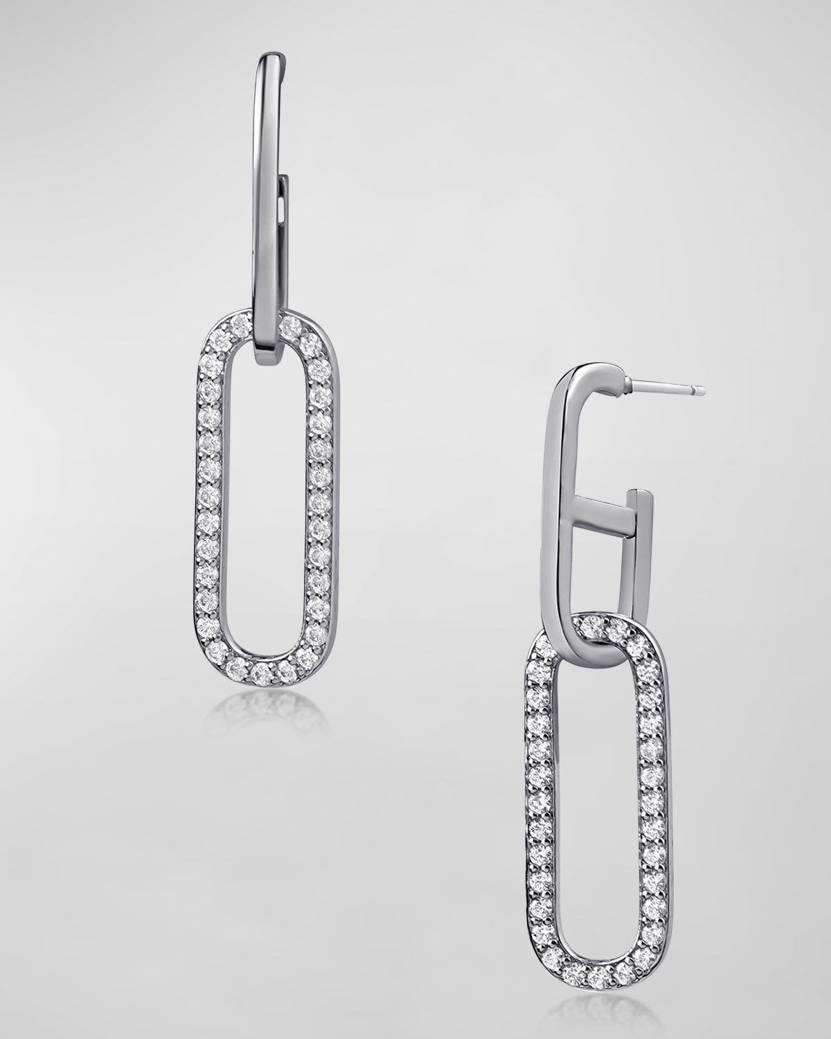 Golconda by Kenneth Jay Lane Multi Cubic Zirconia Vertical Earrings ...