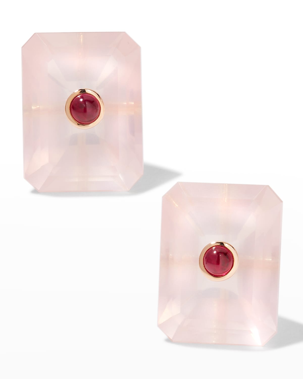 Prince Dimitri Jewelry 18K Rose Gold 2 Oval Amethyst and 2 Cabochon ...