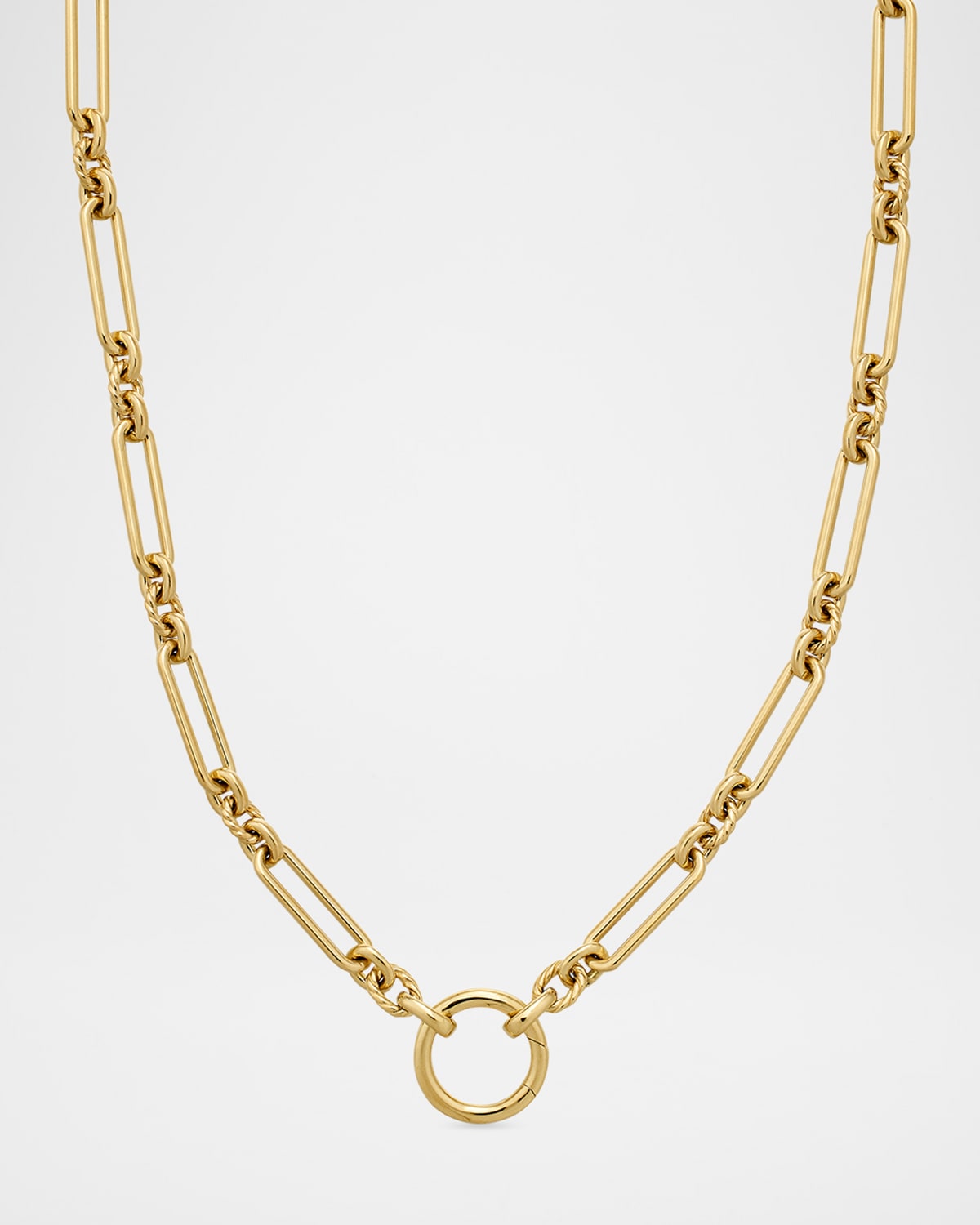 David Yurman DY Madison Chain Necklace in Silver with 18K Gold, 11mm ...