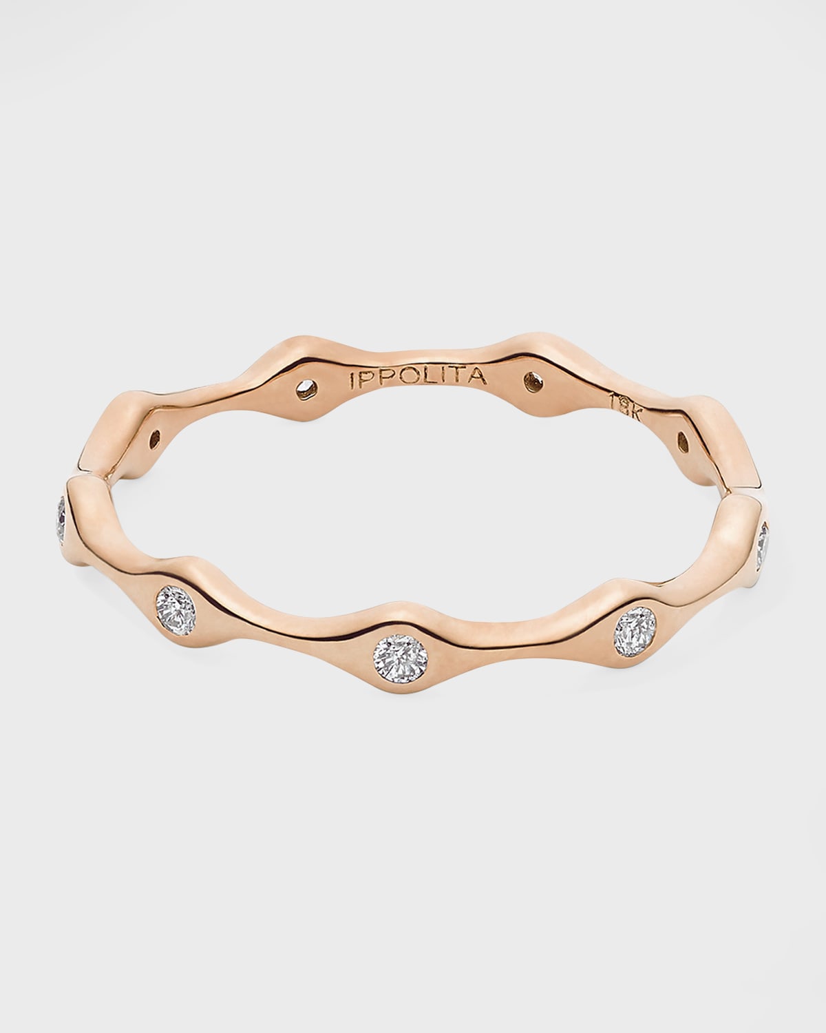 Ippolita 18K Starlight Diamond 9-Station Skinny Band Ring | Neiman Marcus