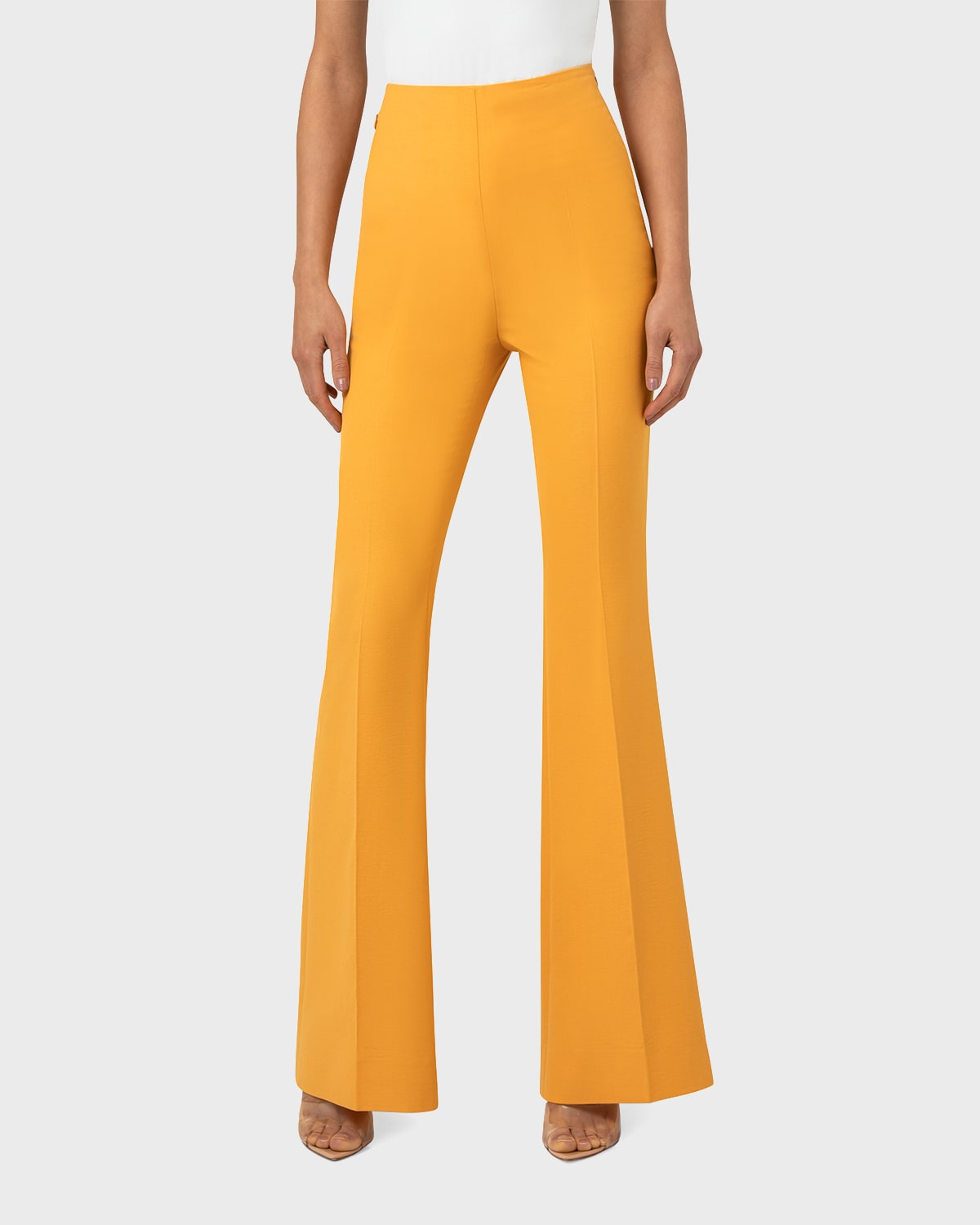 Akris Techno Neoprene High-Rise Bootcut Pants | Neiman Marcus