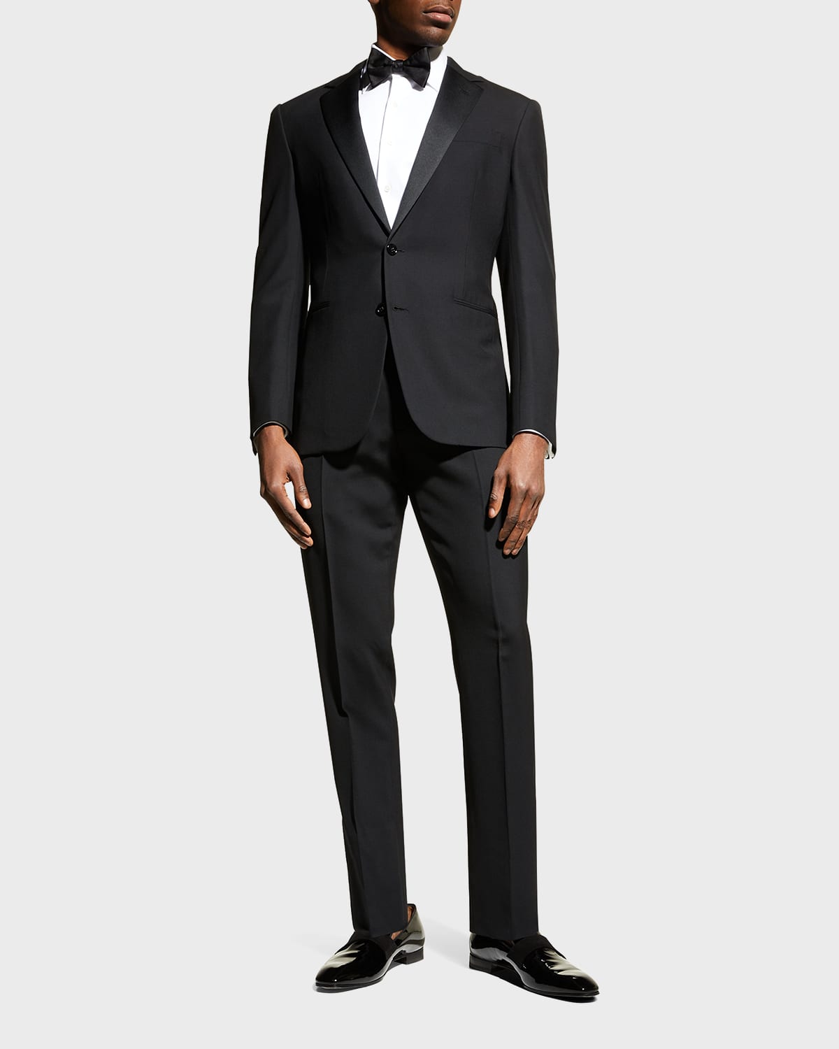 Ralph Lauren Purple Label Men's Barathea Solid Wool Tuxedo | Neiman Marcus