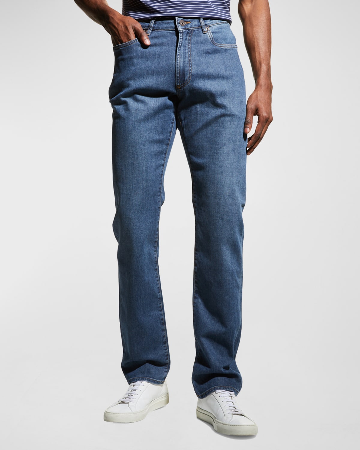 Peter Millar Men's Pilot Mill Straight-Leg Jeans | Neiman Marcus