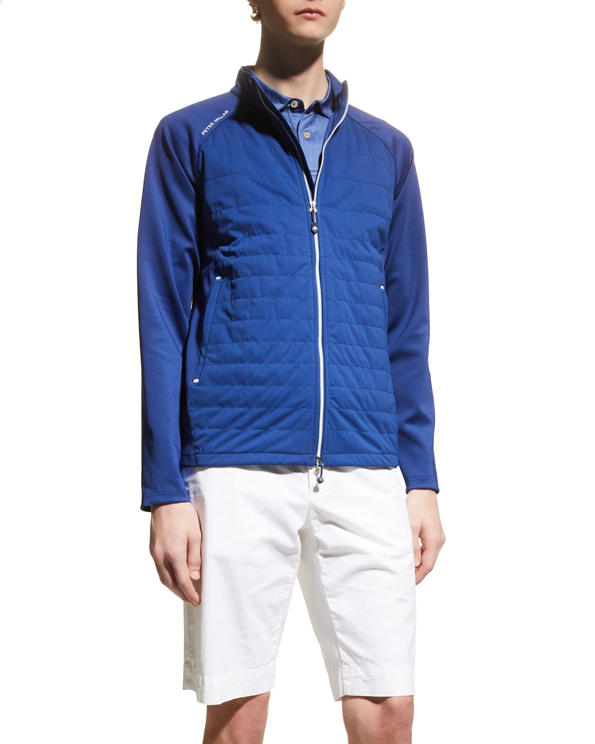 Peter Millar Men's Merge Elite Hybrid Full-Zip Performance Jacket ...