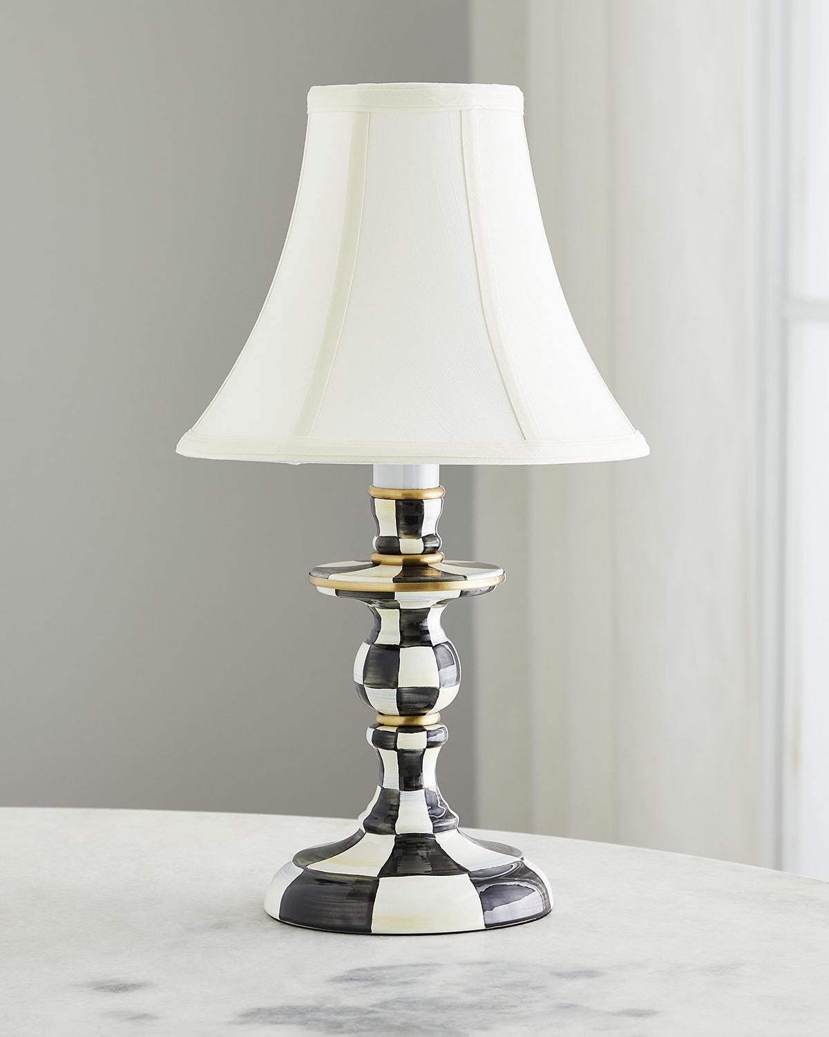 MacKenzie-Childs Courtly Check 17.65" Desk Lamp | Neiman Marcus