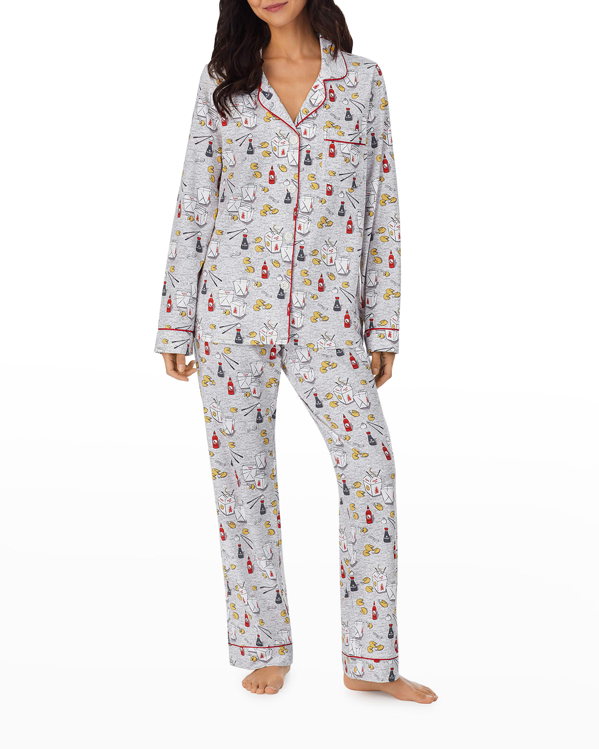 BedHead Pajamas 3D Striped Cotton Long-Sleeve Classic Pajama Set ...