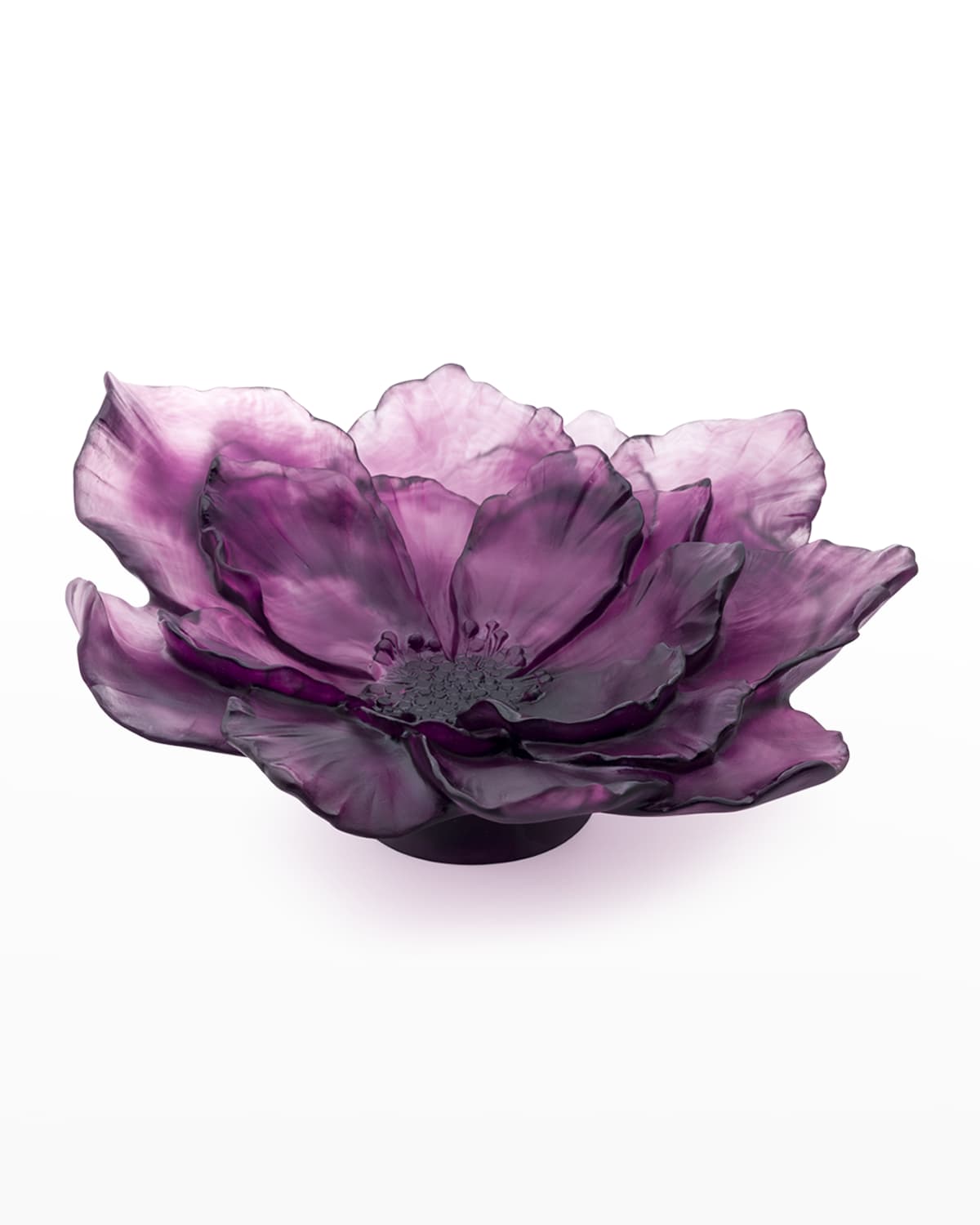 Daum Camelia Magnum Violet Vase | Neiman Marcus