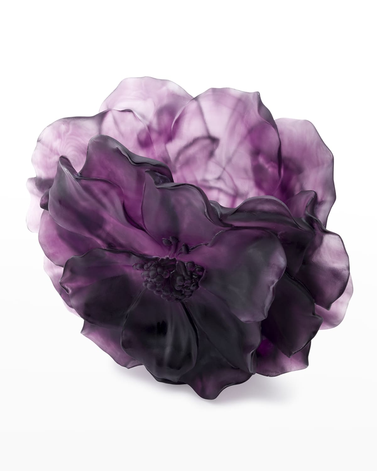 Daum Camelia Magnum Violet Vase | Neiman Marcus