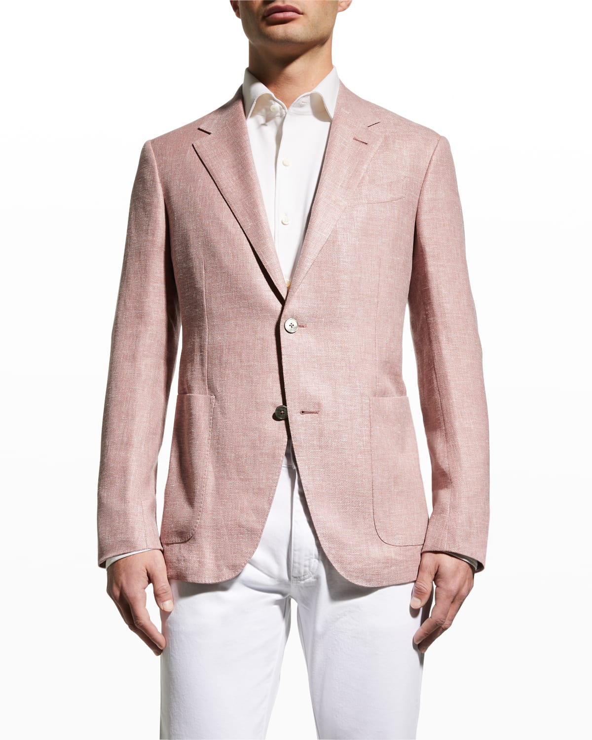 ZEGNA Men's Linen-Blend Chore Jacket | Neiman Marcus