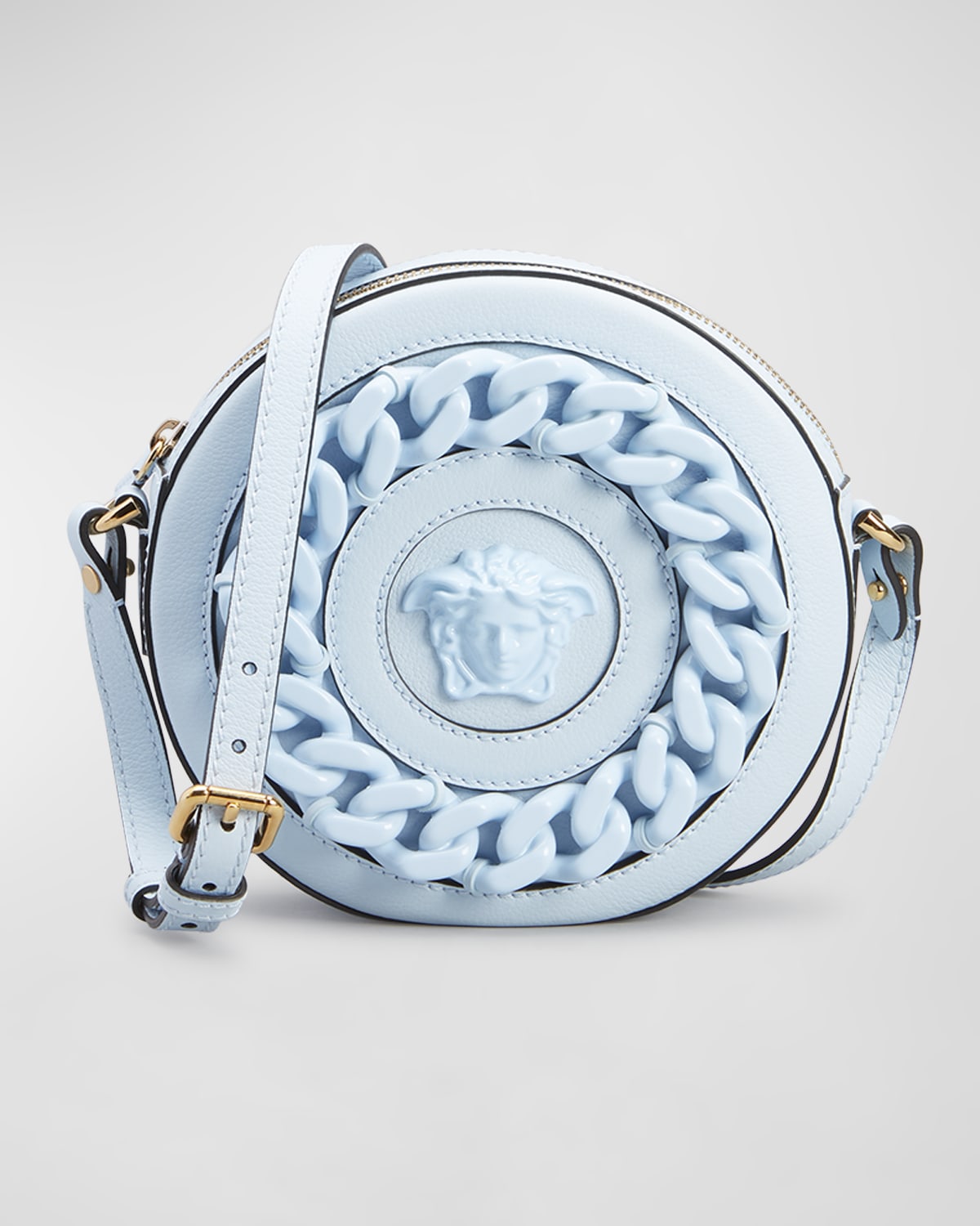Versace La Medusa Disco Round Crossbody Bag | Neiman Marcus
