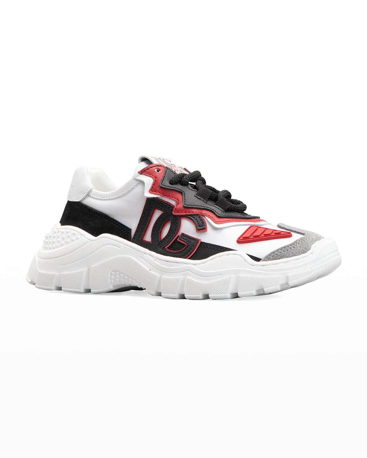 Dolce&Gabbana Kid's DG Graffiti Logo Low-Top Sneakers, Size 37-38 ...