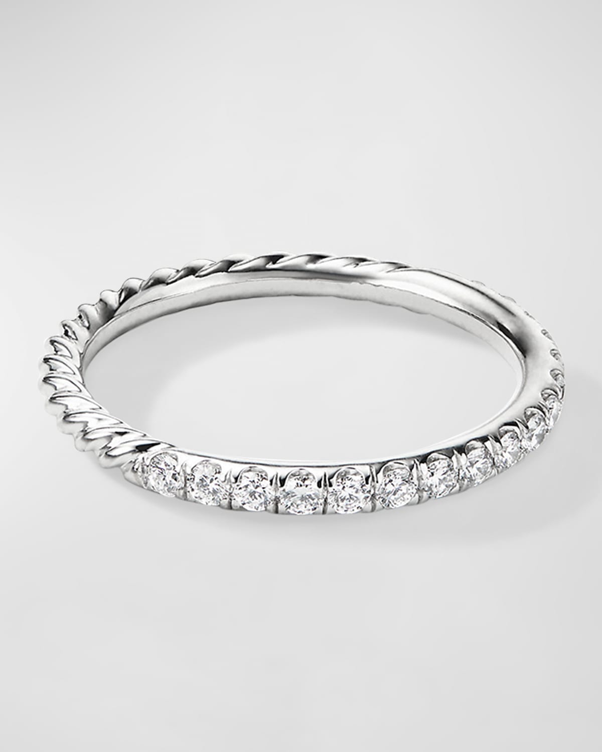 David Yurman Cable Collectibles Band Ring with Diamonds in 18K Rose ...