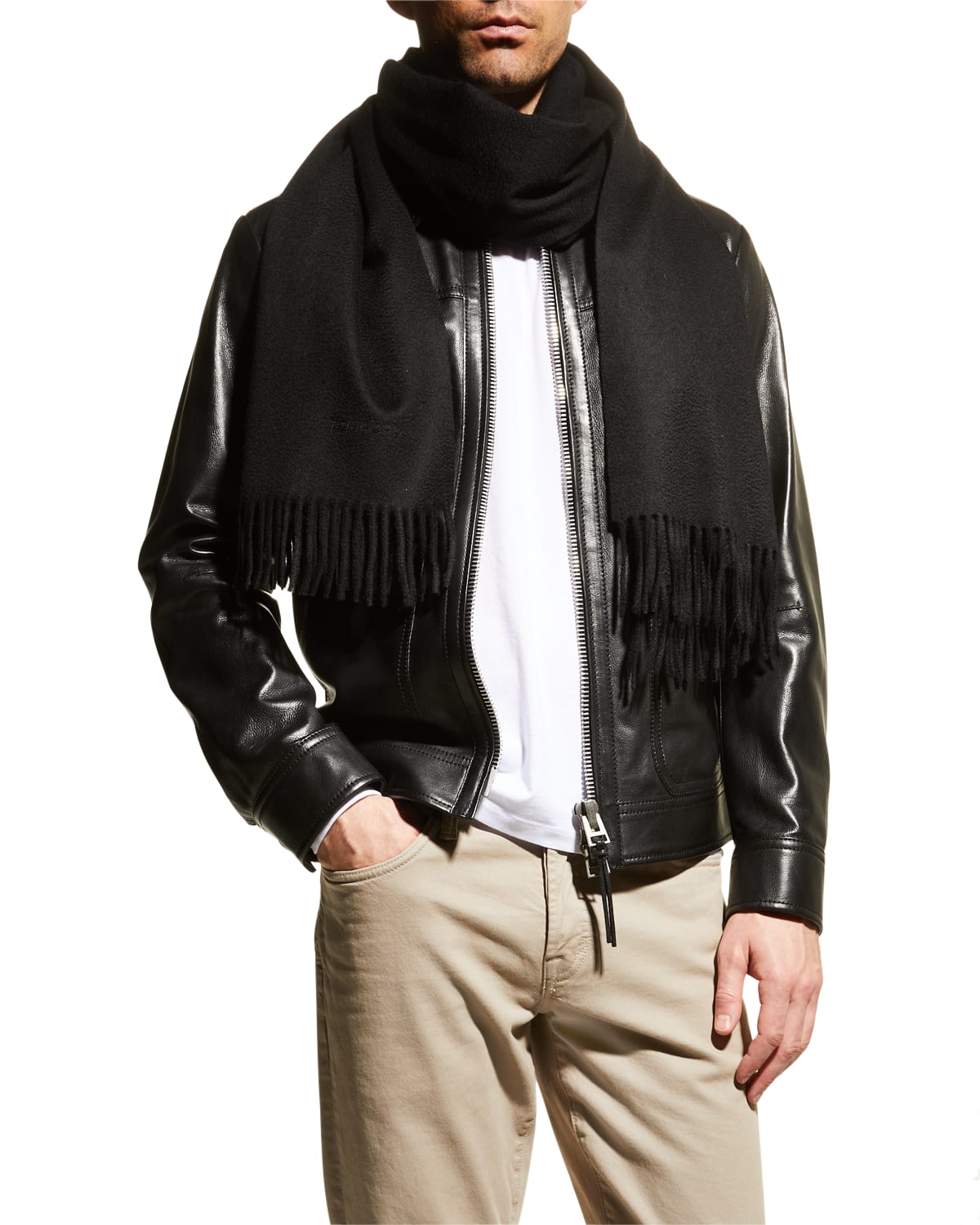 Alonpi Men's Dakota Cashmere Scarf | Neiman Marcus